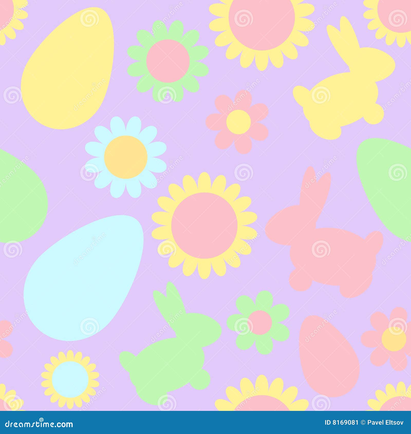 Seamless easter pattern stock vector. Illustration of texture - 8169081