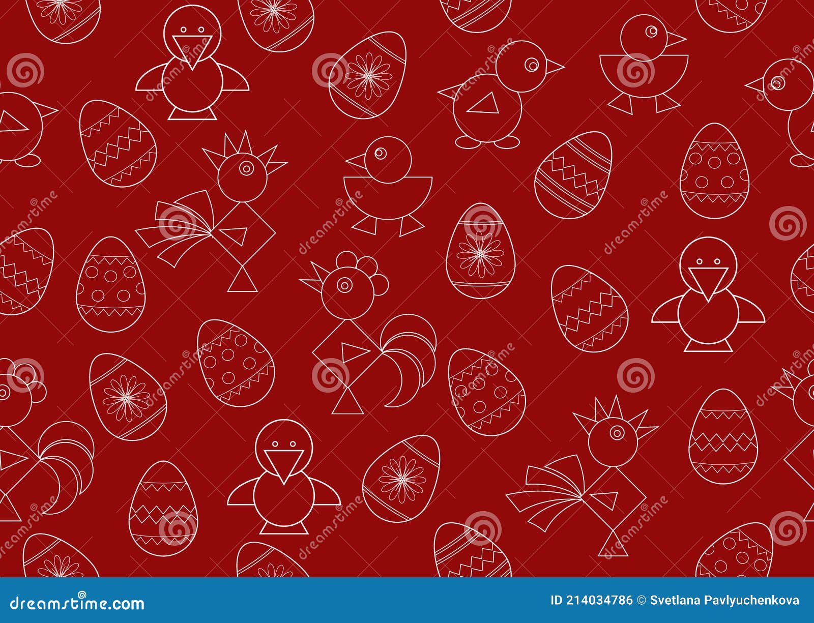 Pattern Chickens Walking On Green Grass And Pecking Worms On Black ...