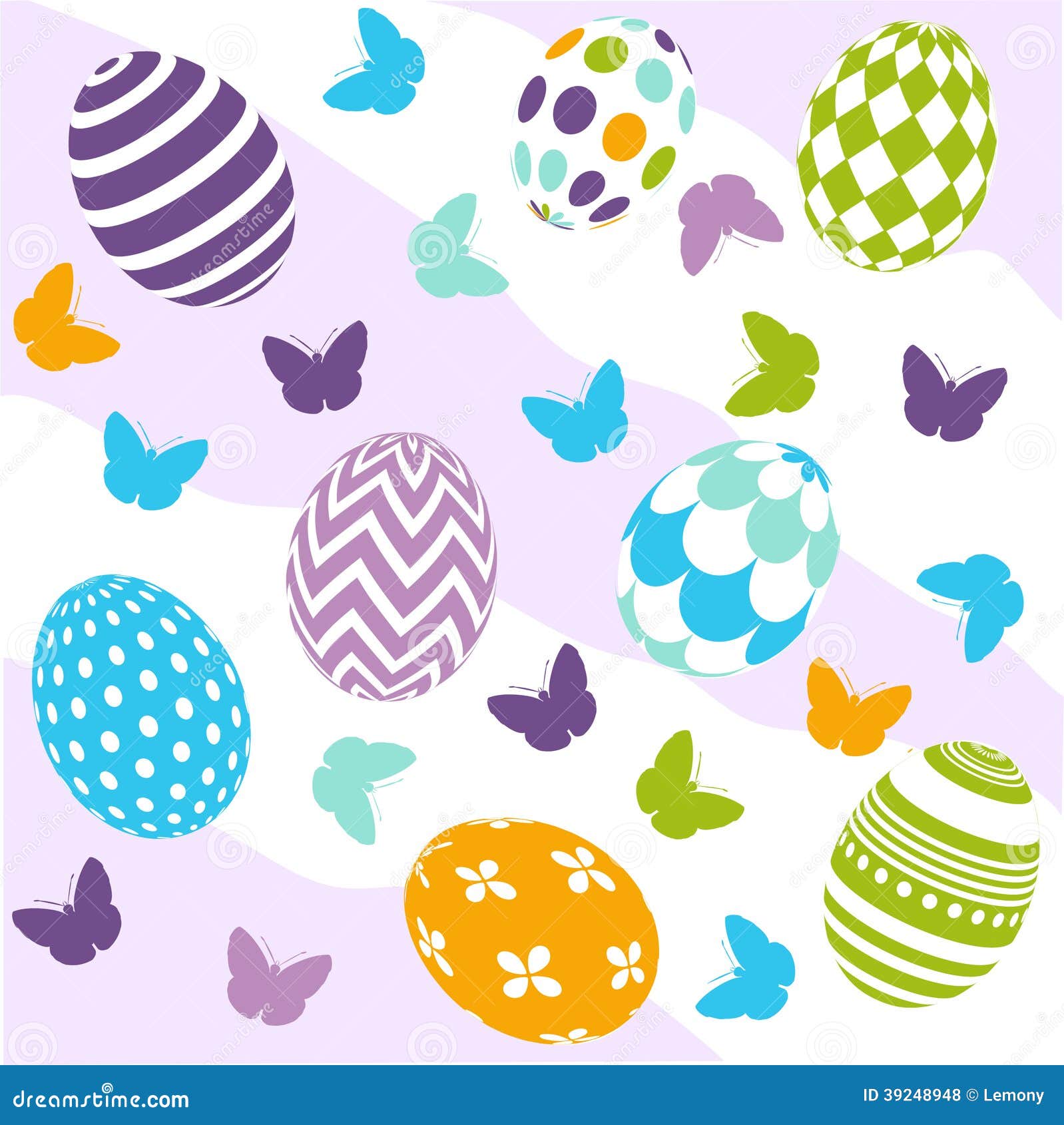 Seamless Easter Pattern stock vector. Illustration of card - 39248948