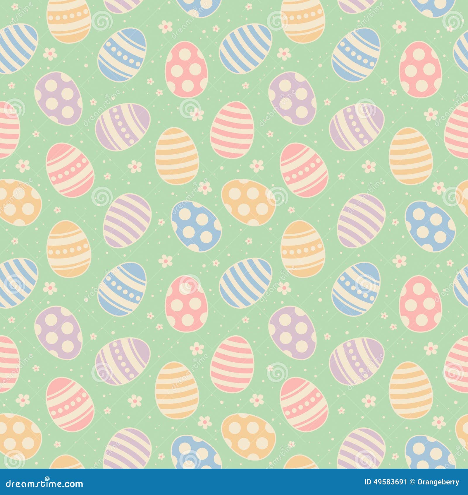 Seamless easter pattern stock vector. Illustration of eggs - 49583691