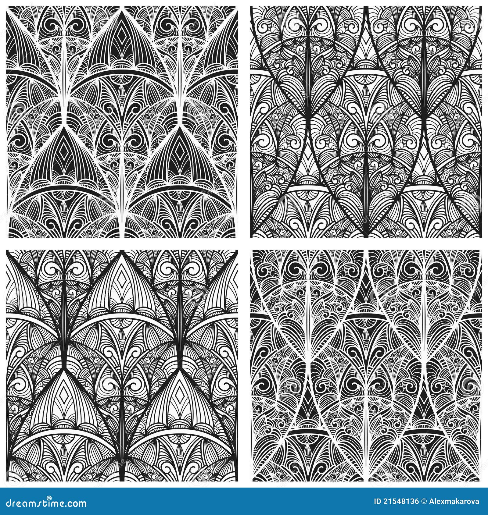 Eastern Floral Ogee Motif Vector Clipart Isolated . Hand Drawn Ethnic ...