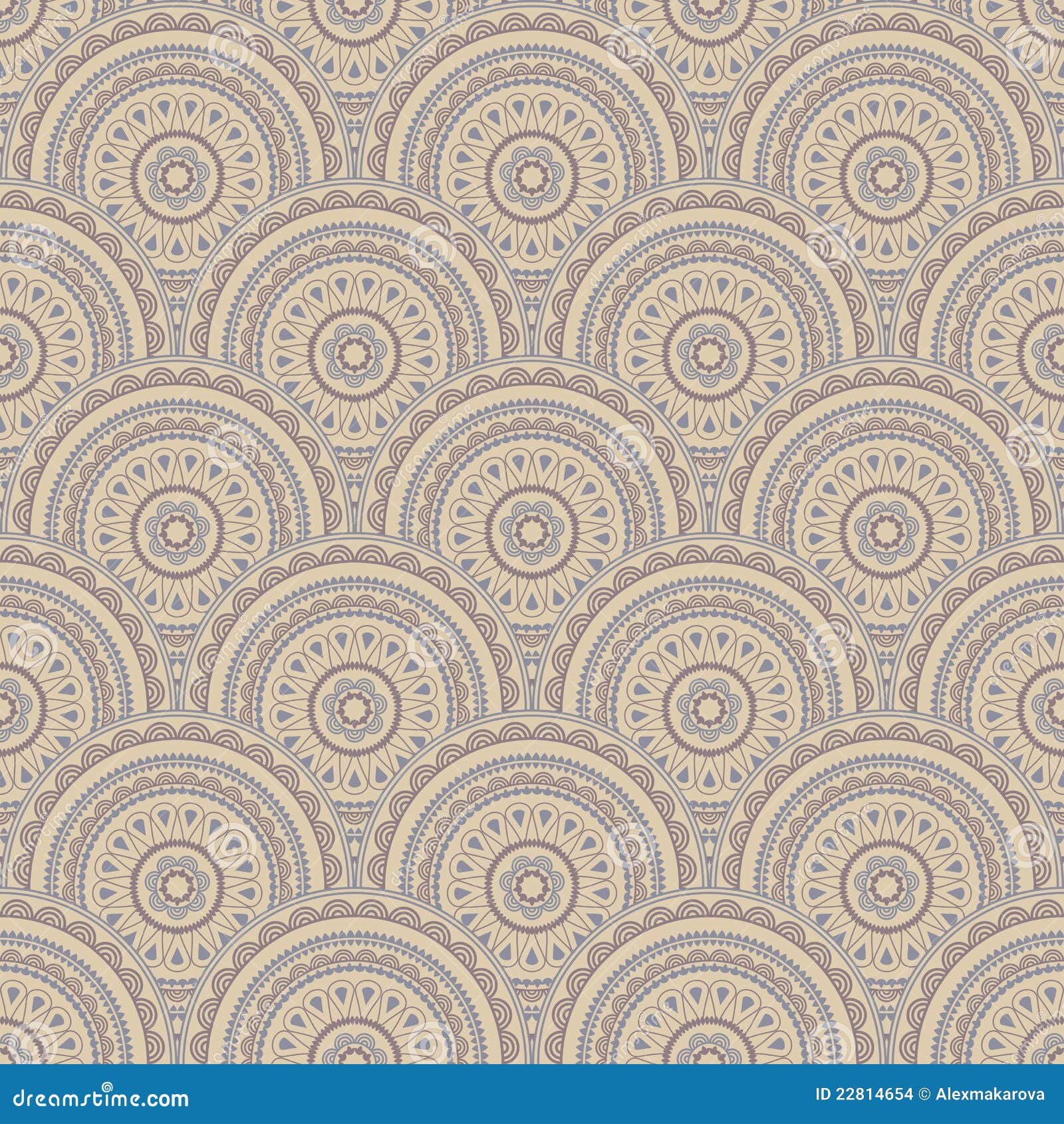 Seamless Eastern Style Background Stock Vector - Illustration of nature ...