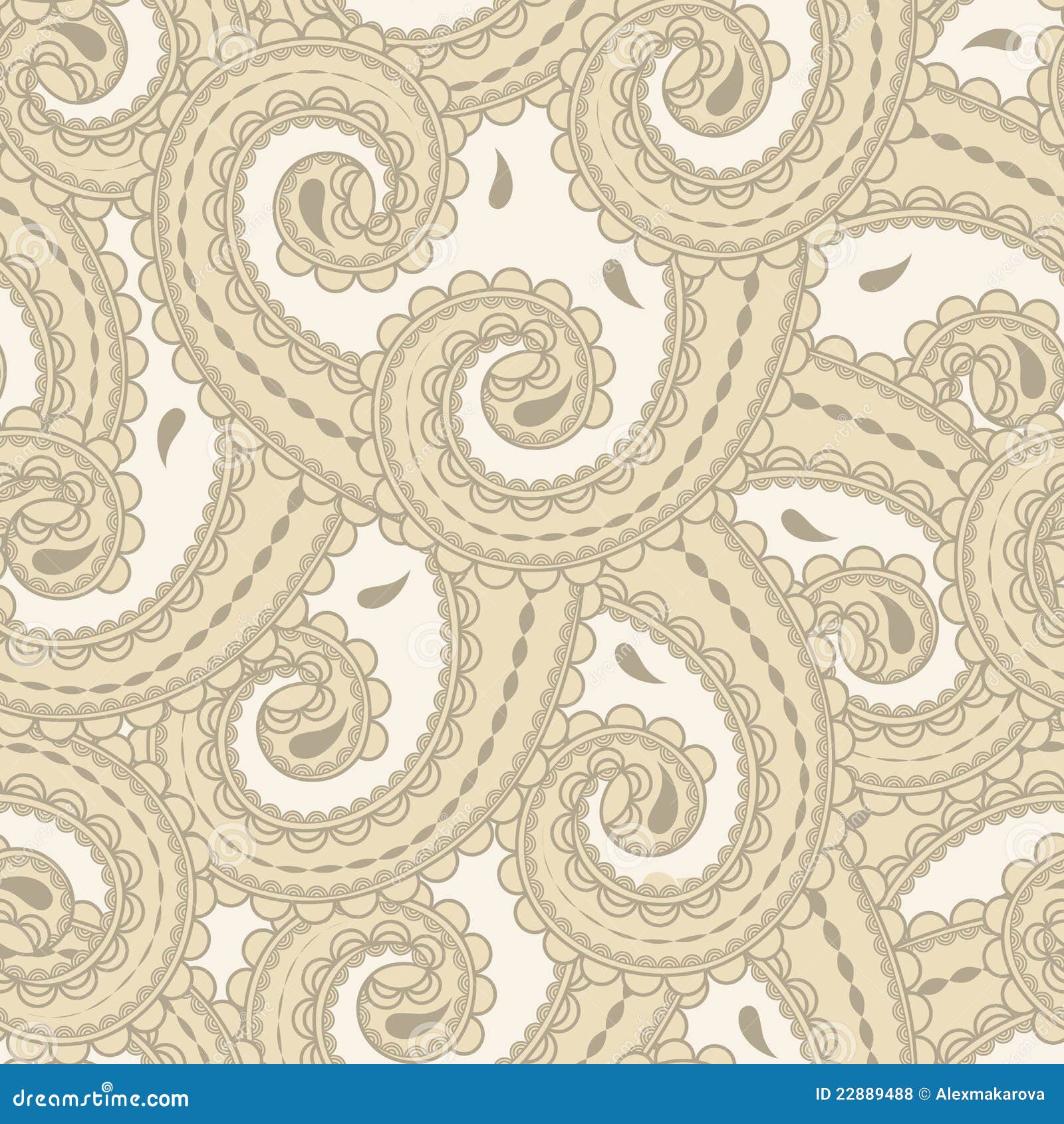 Seamless Eastern Floral Patterns Vector Illustration | CartoonDealer ...