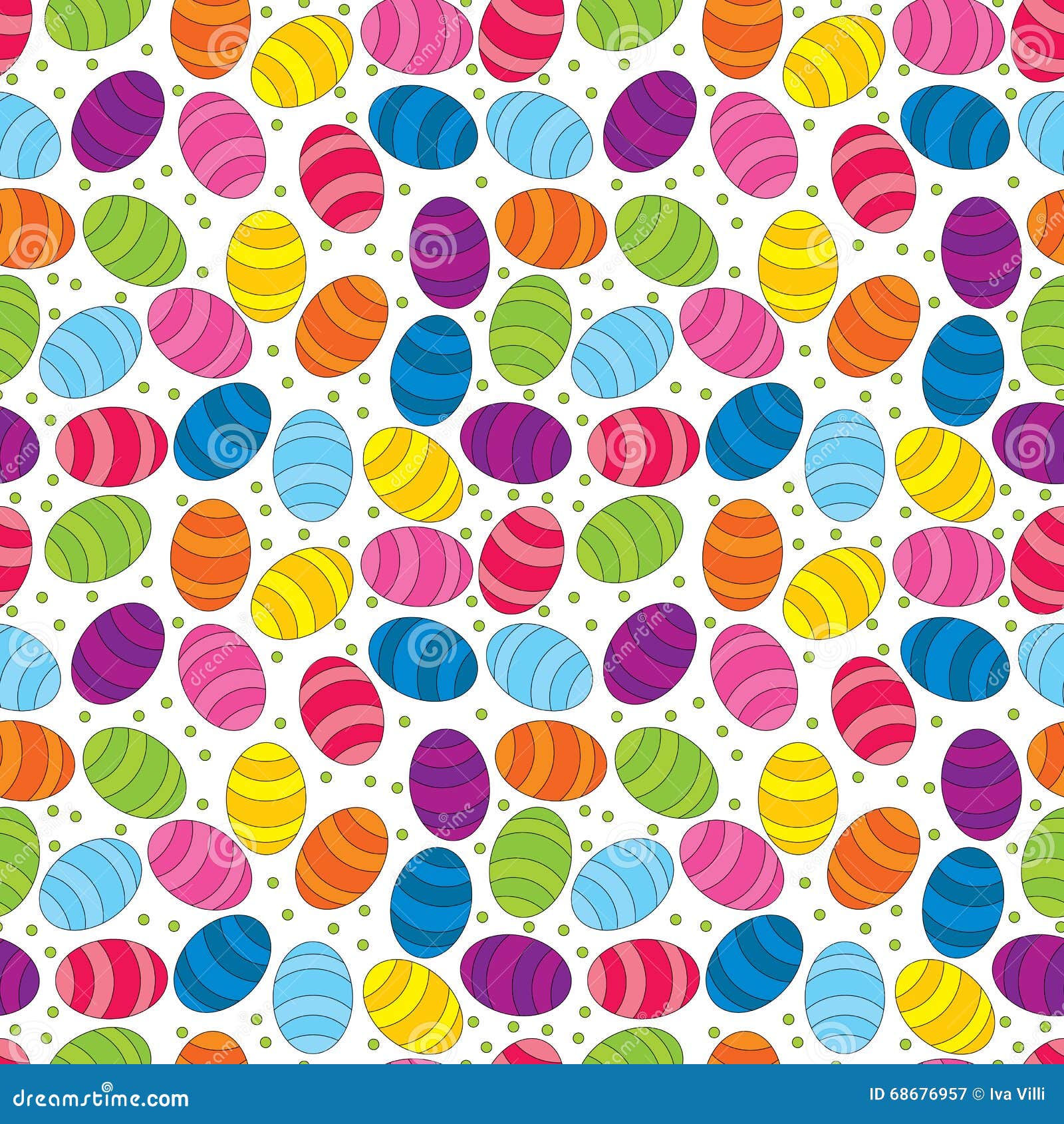 Seamless eggs pattern stock vector. Illustration of wallpaper - 68676957