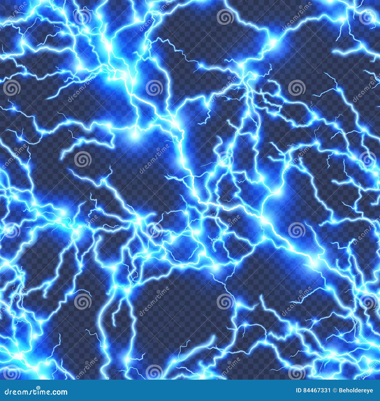 Seamless Electricity Background. EPS 10 Stock Vector - Illustration of ...