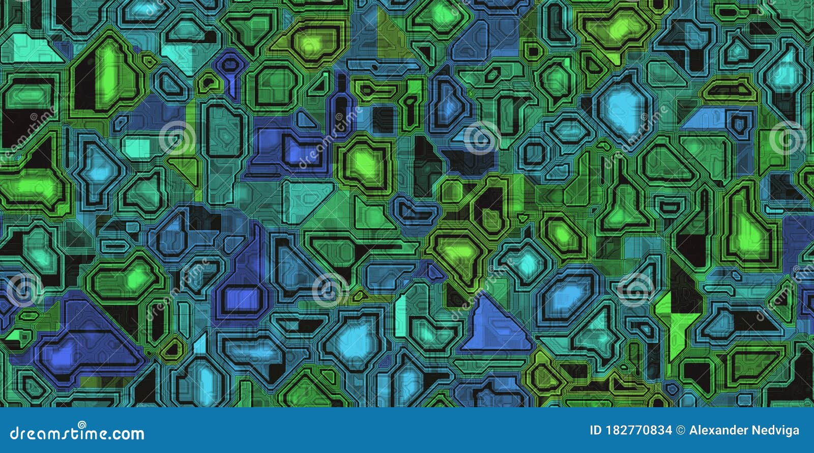 Seamless Electronic Technical Background Stock Illustration ...