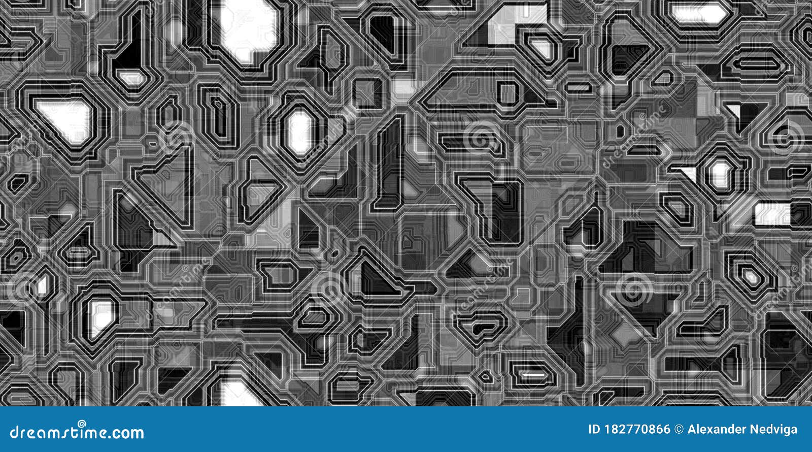 Seamless Electronic Technical Background Stock Illustration ...