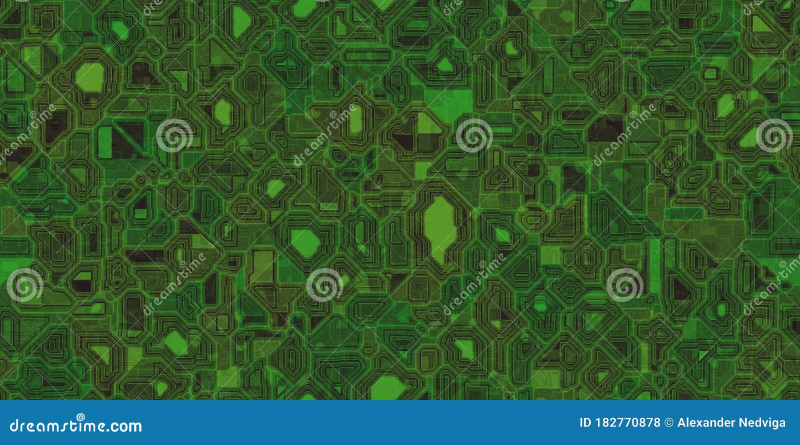 Seamless Electronic Technical Background Stock Illustration ...