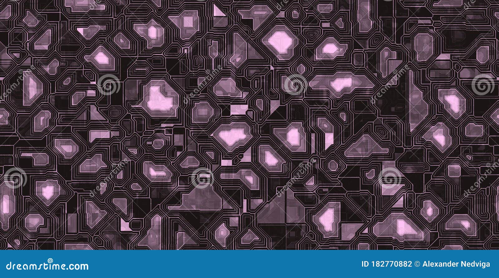 Seamless Electronic Technical Background Stock Illustration ...