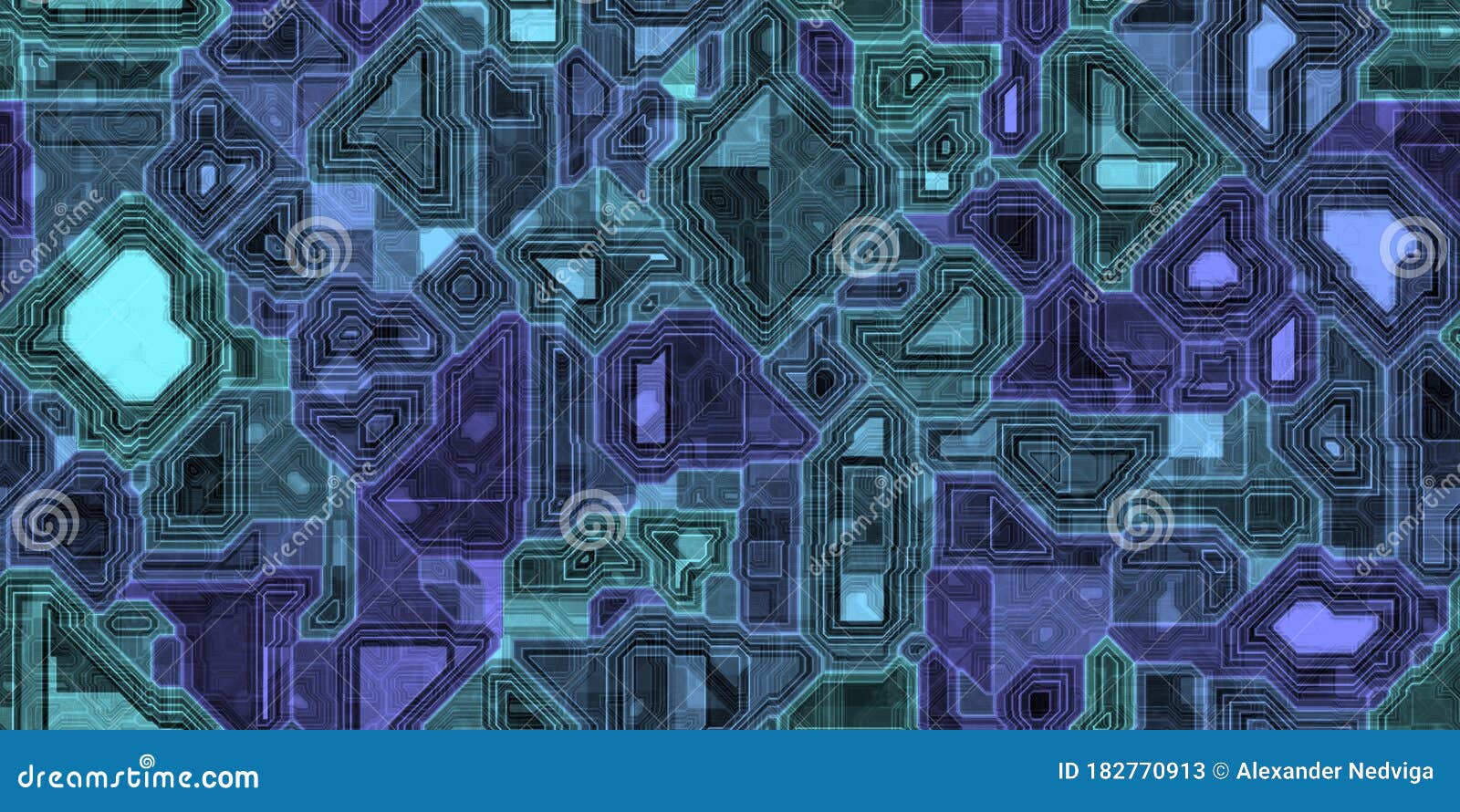 Seamless Electronic Technical Background Stock Illustration ...