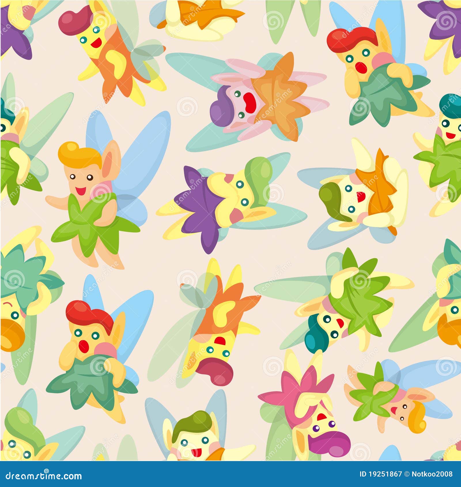 Seamless elf pattern stock vector. Illustration of little - 19251867