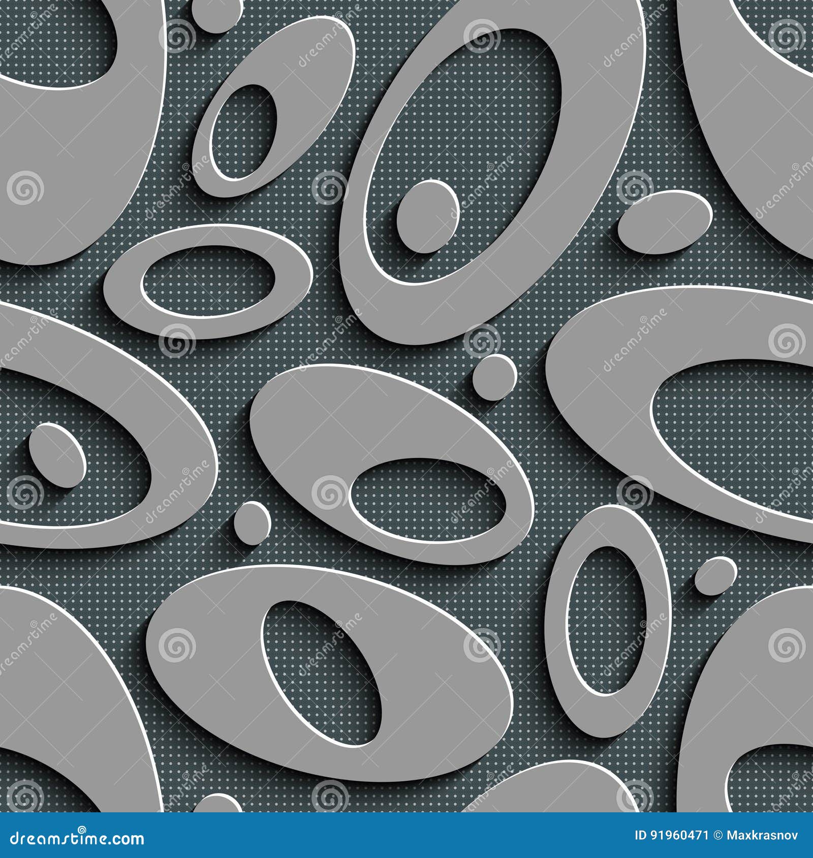 Seamless Ellipse Pattern stock vector. Illustration of eps10 - 91960471