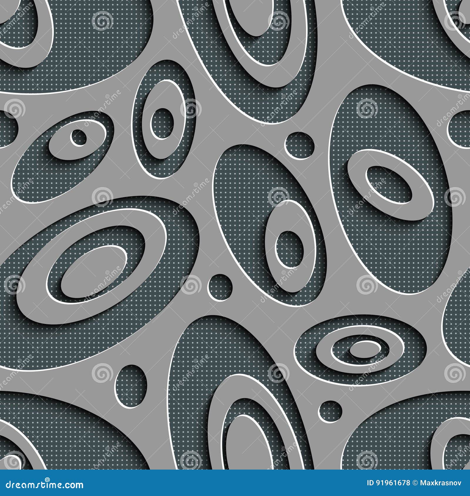 Seamless Ellipse Pattern stock vector. Illustration of layout - 91961678