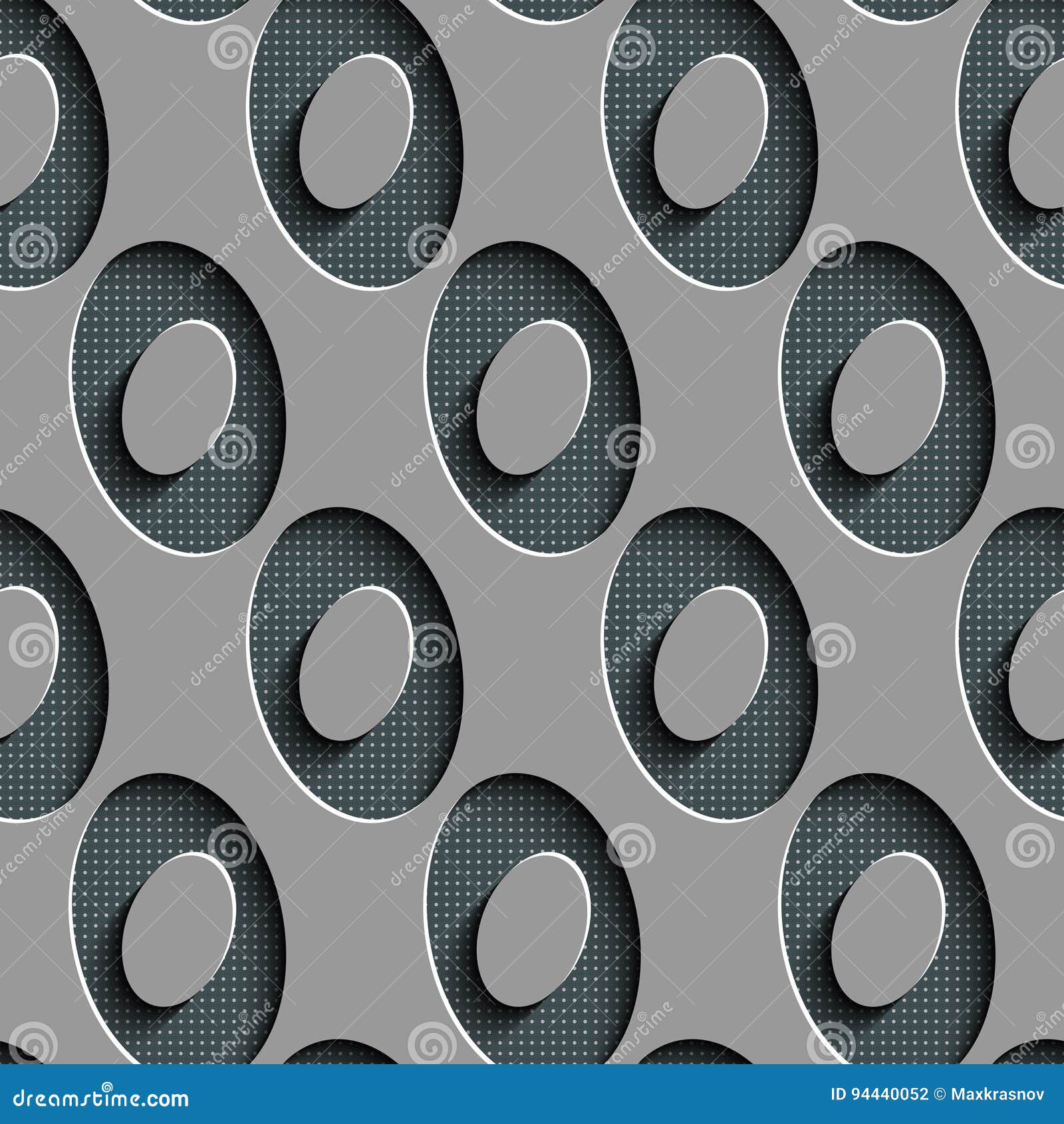 Seamless Ellipse Pattern stock vector. Illustration of metal - 94440052