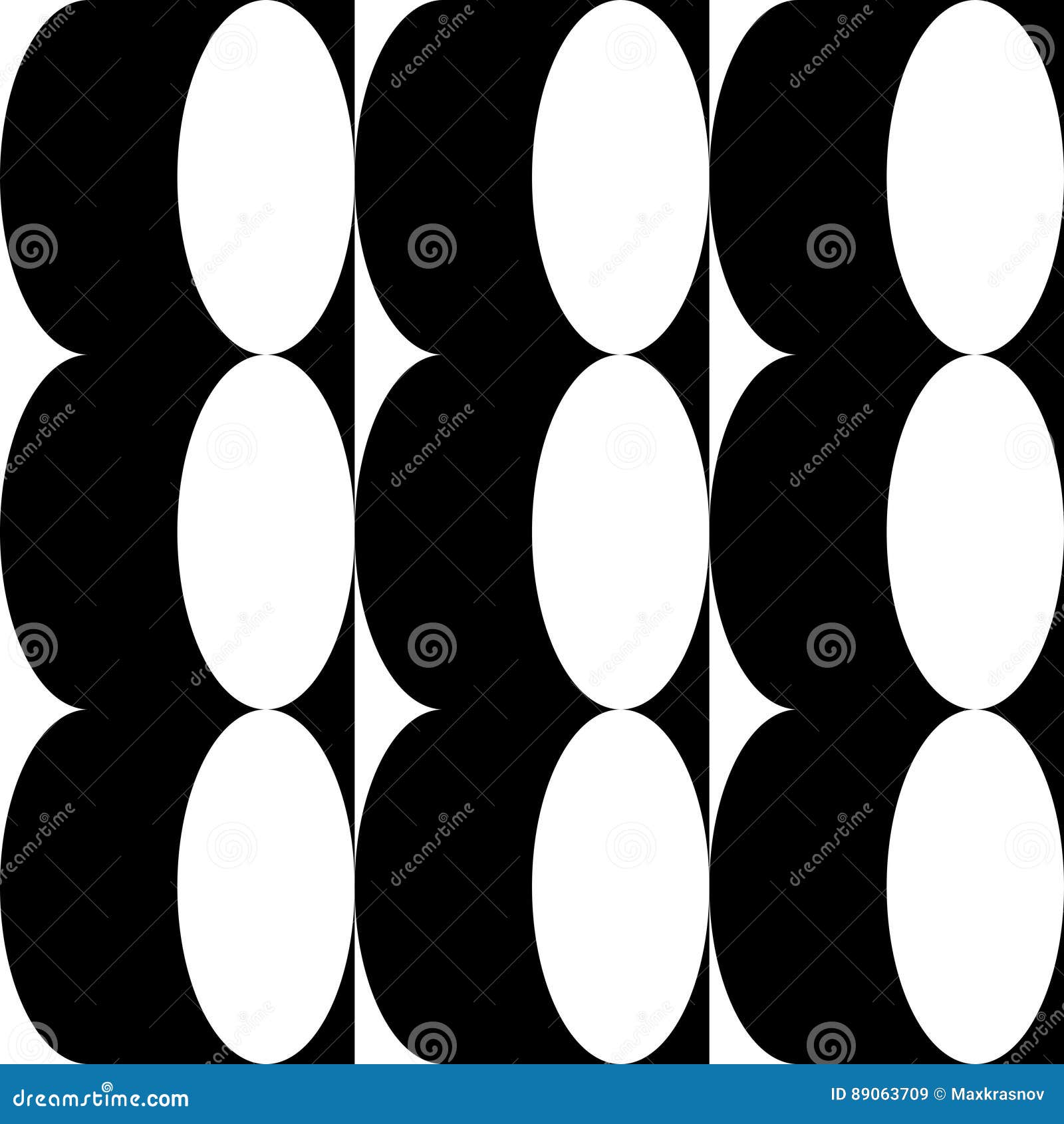 Seamless Ellipse Pattern Vector Illustration | CartoonDealer.com #57168648