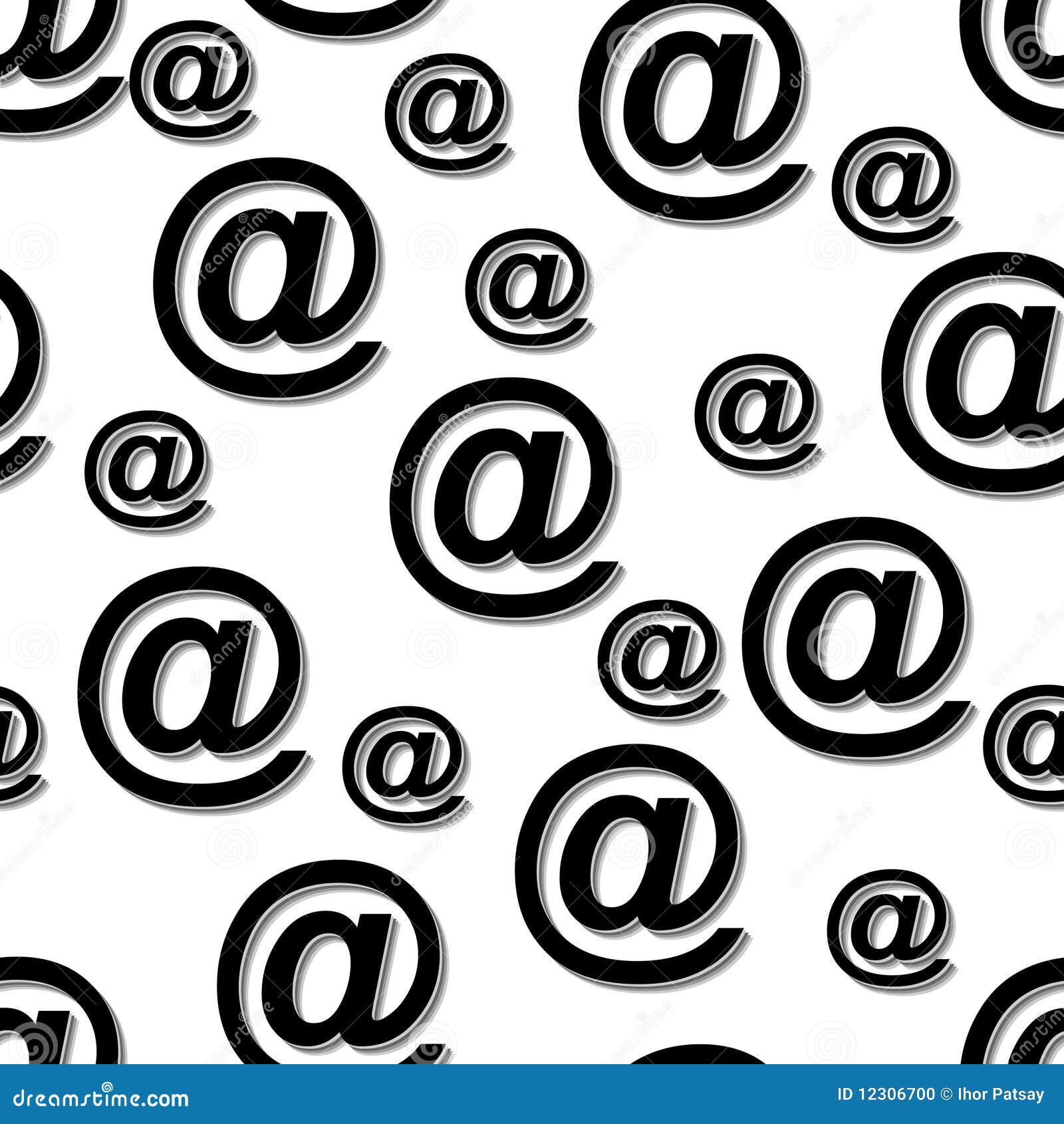 Seamless email pattern stock vector. Illustration of communication ...