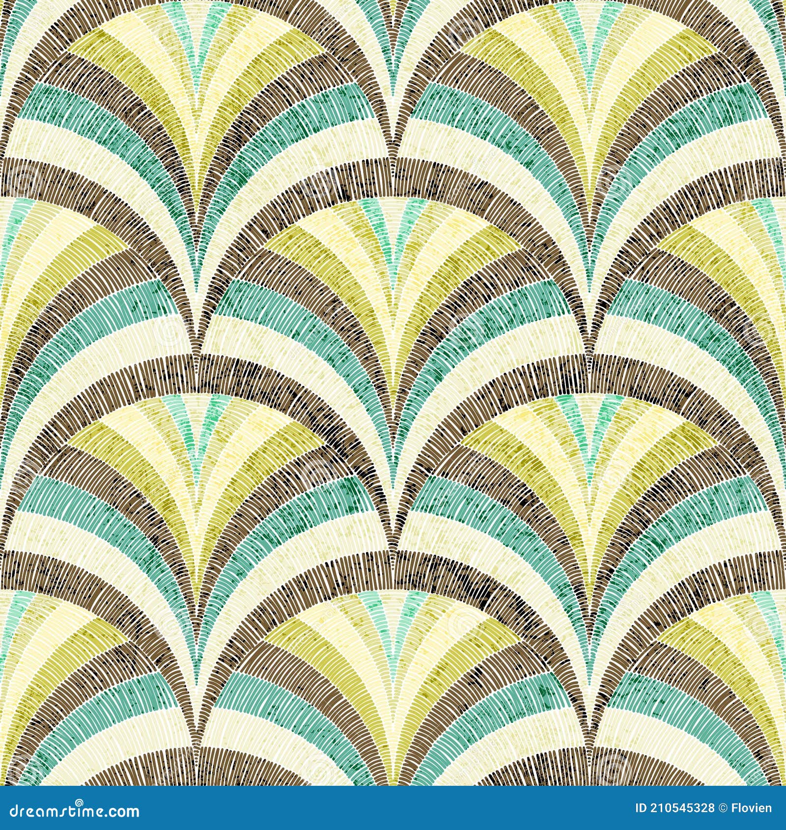 Seamless Embroidered Texture Of Abstract Blue Patterns Vector ...