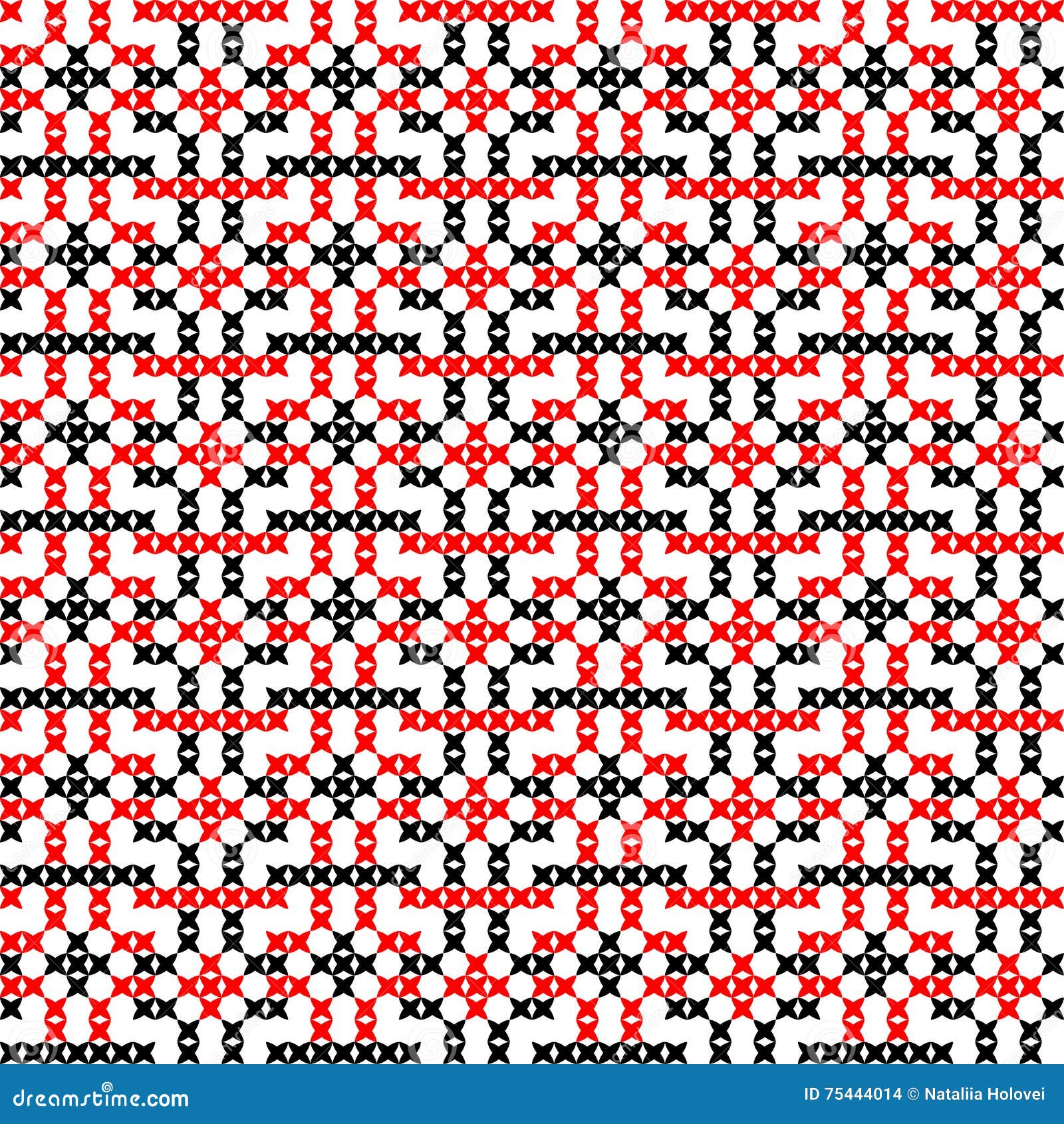 Seamless Embroidered Texture of Abstract Patterns Stock Vector ...