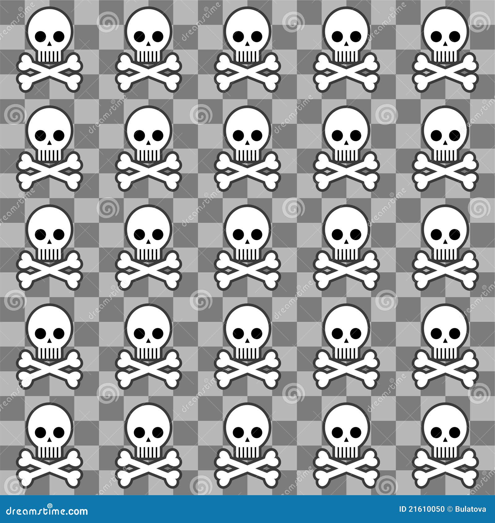 Seamless emo pattern stock vector. Illustration of gray - 21610050