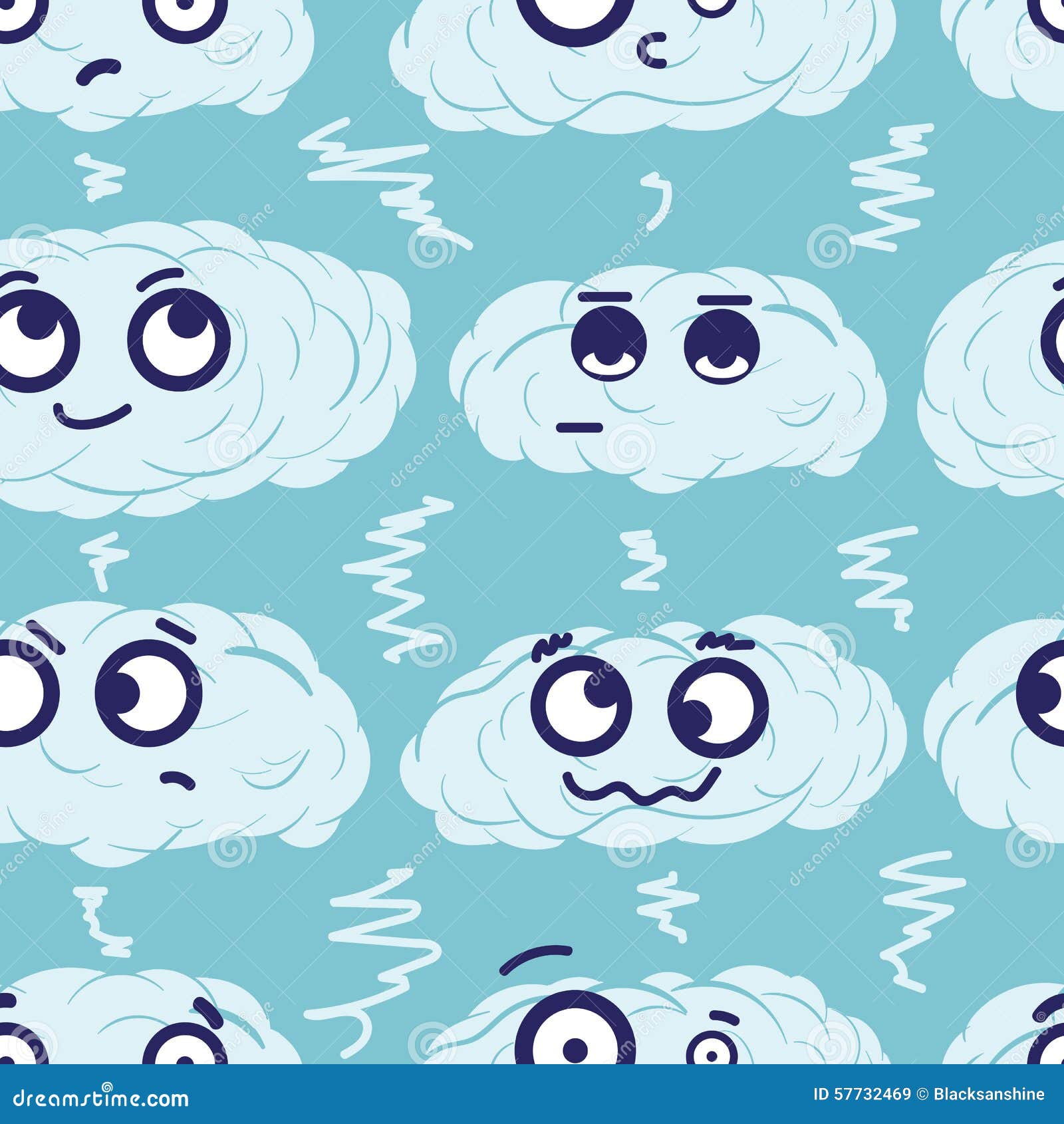 Emotional Blue Round Surprised Emoji Face On A Background Of Abstract ...