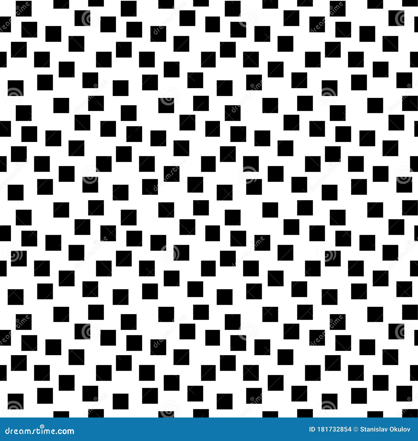 Seamless Endless Infinity Pattern of Geometric Black Rectangle Shapes ...