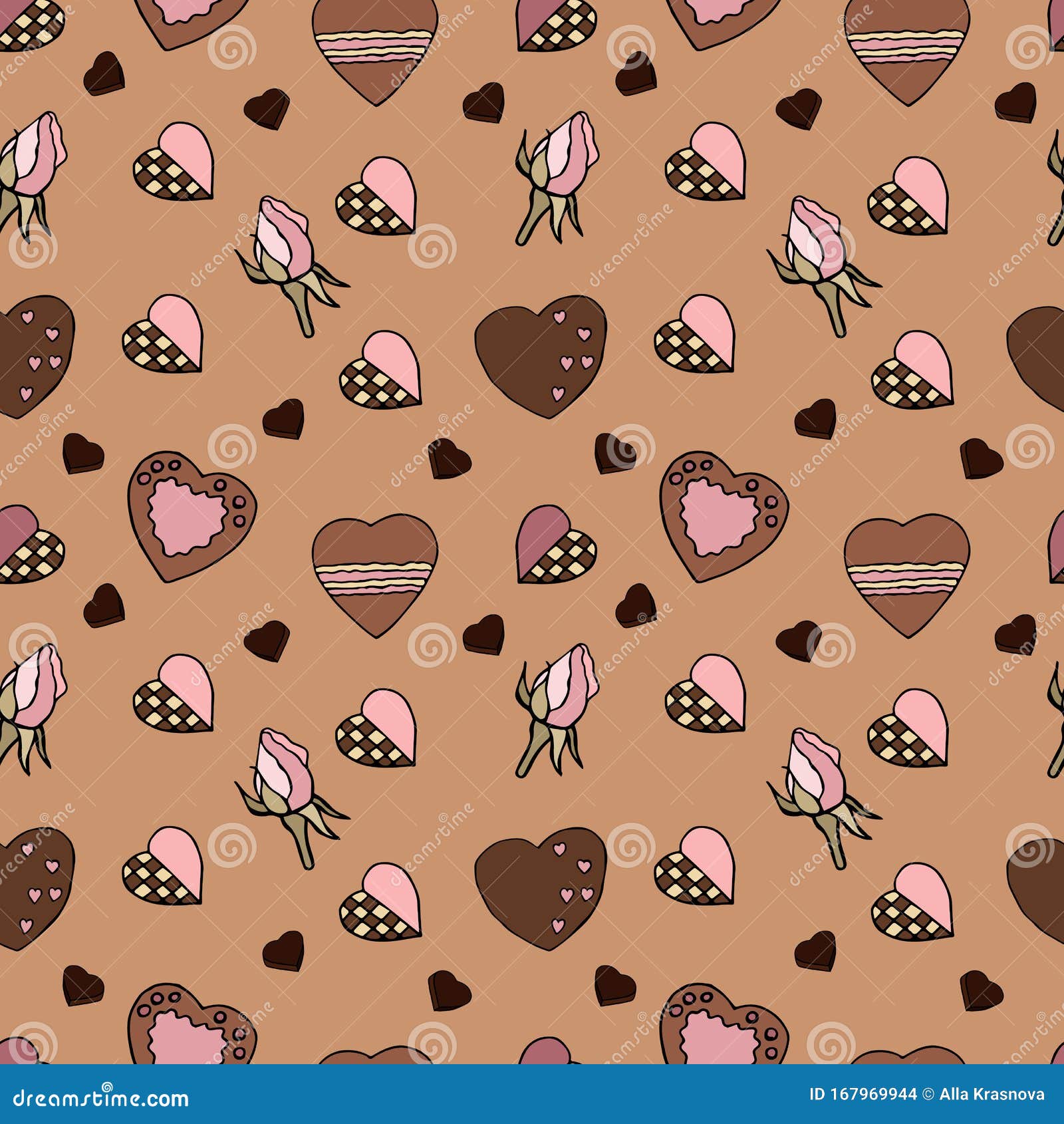 Beige Cookies In Gingerbread Man Shapes Seamless Doodle Pattern. Winter ...