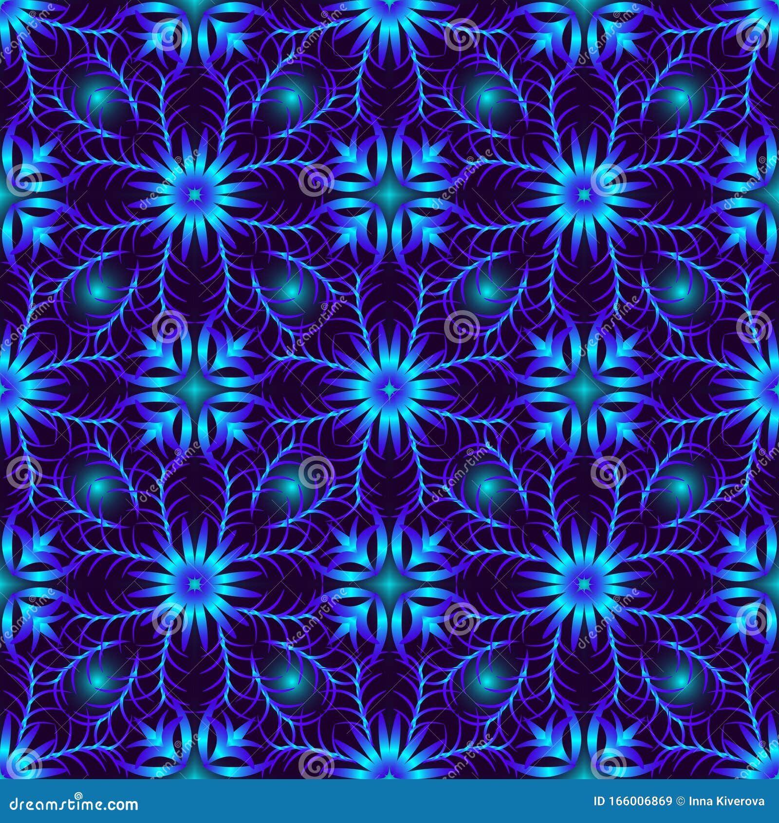 Seamless Endless Repeating Multicolored Bright Ornament of Different ...