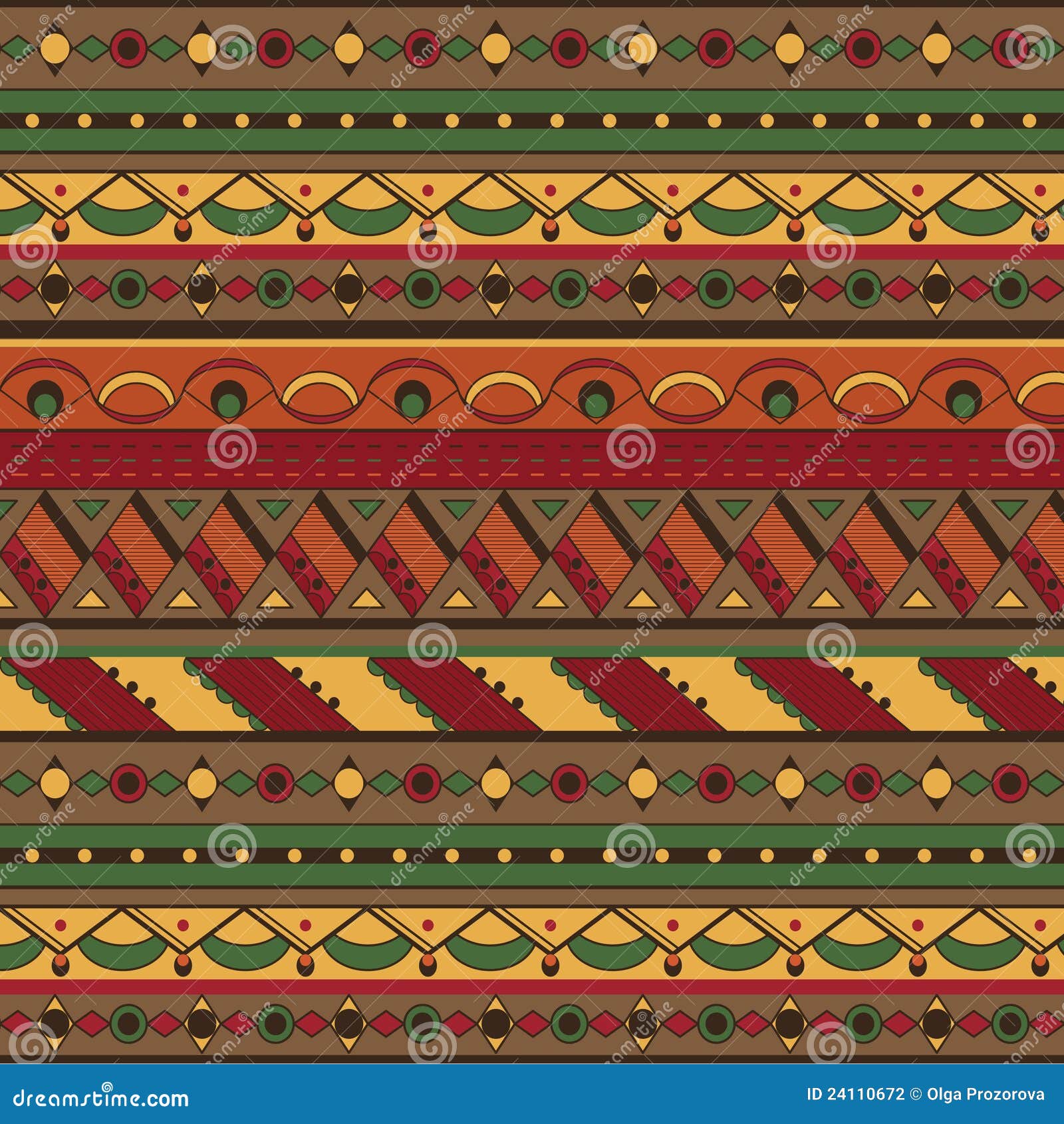 Seamless ethnic background stock vector. Illustration of folk - 24110672