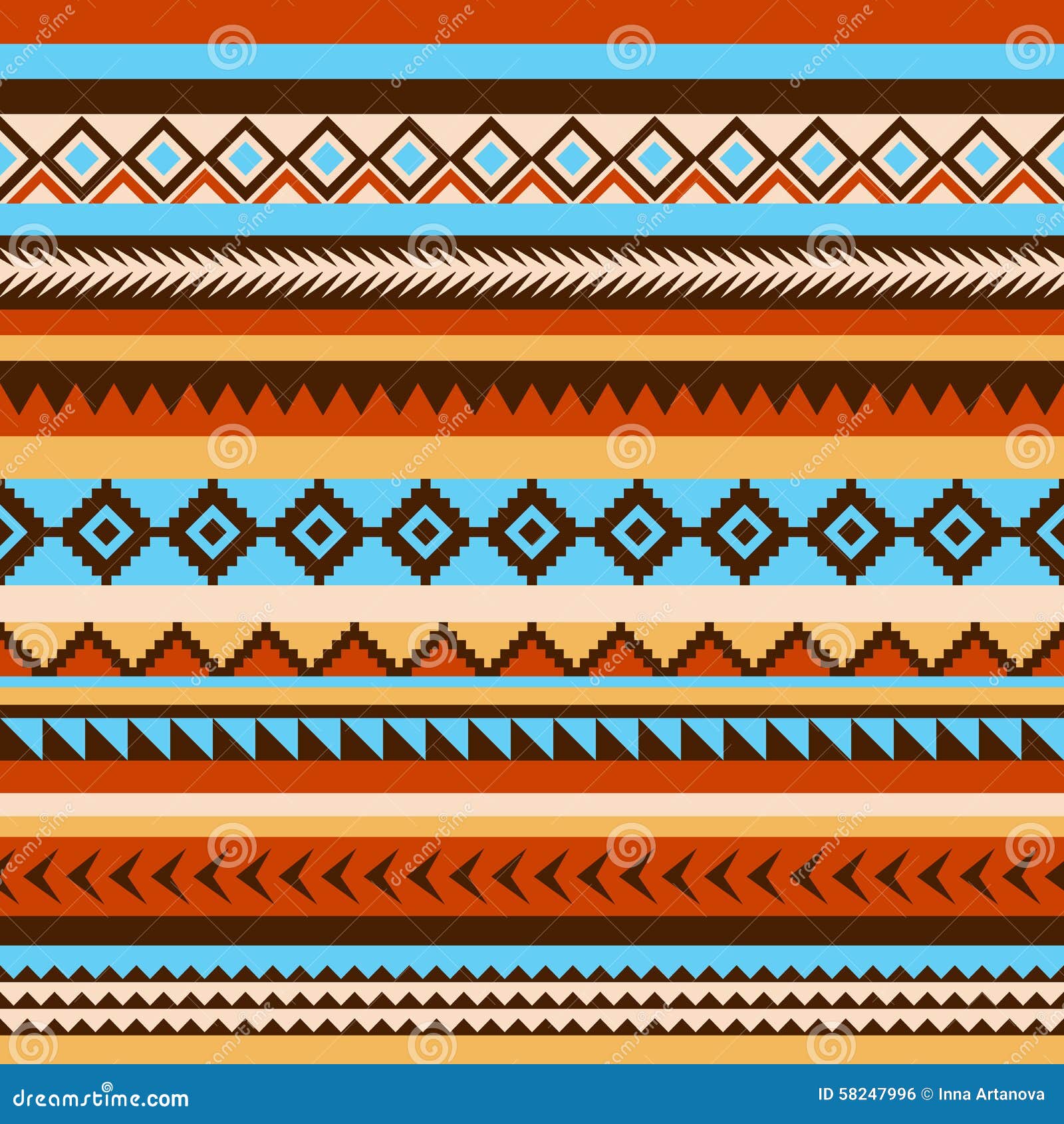 Ethnic Indian Line Art Border Cartoon Vector | CartoonDealer.com #122057129