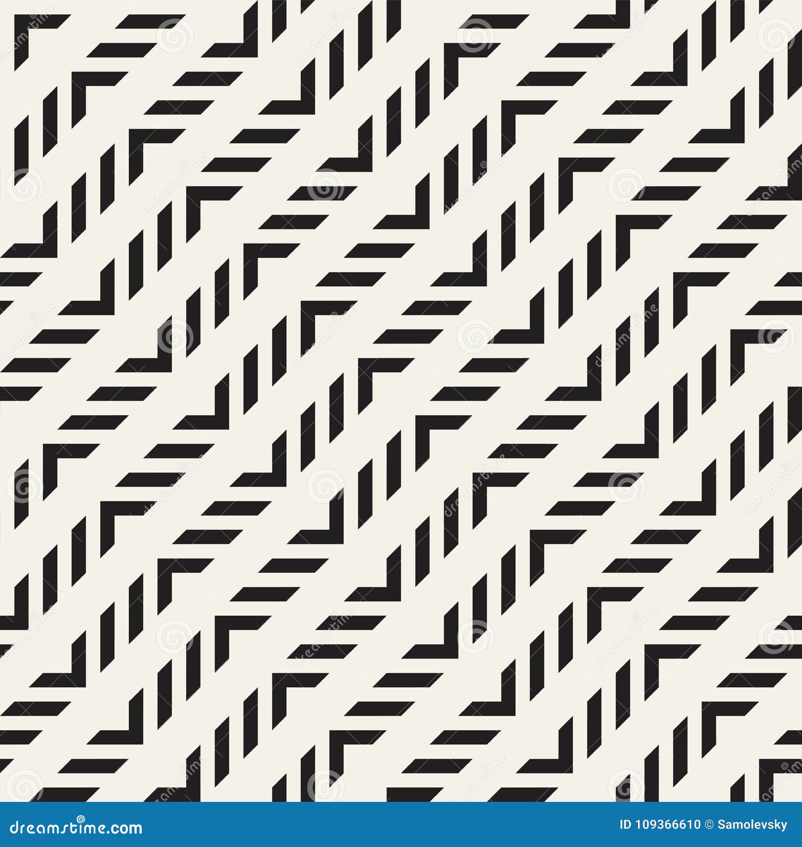 Seamless Ethnic Lines Pattern. Black and White Geometric Pattern ...