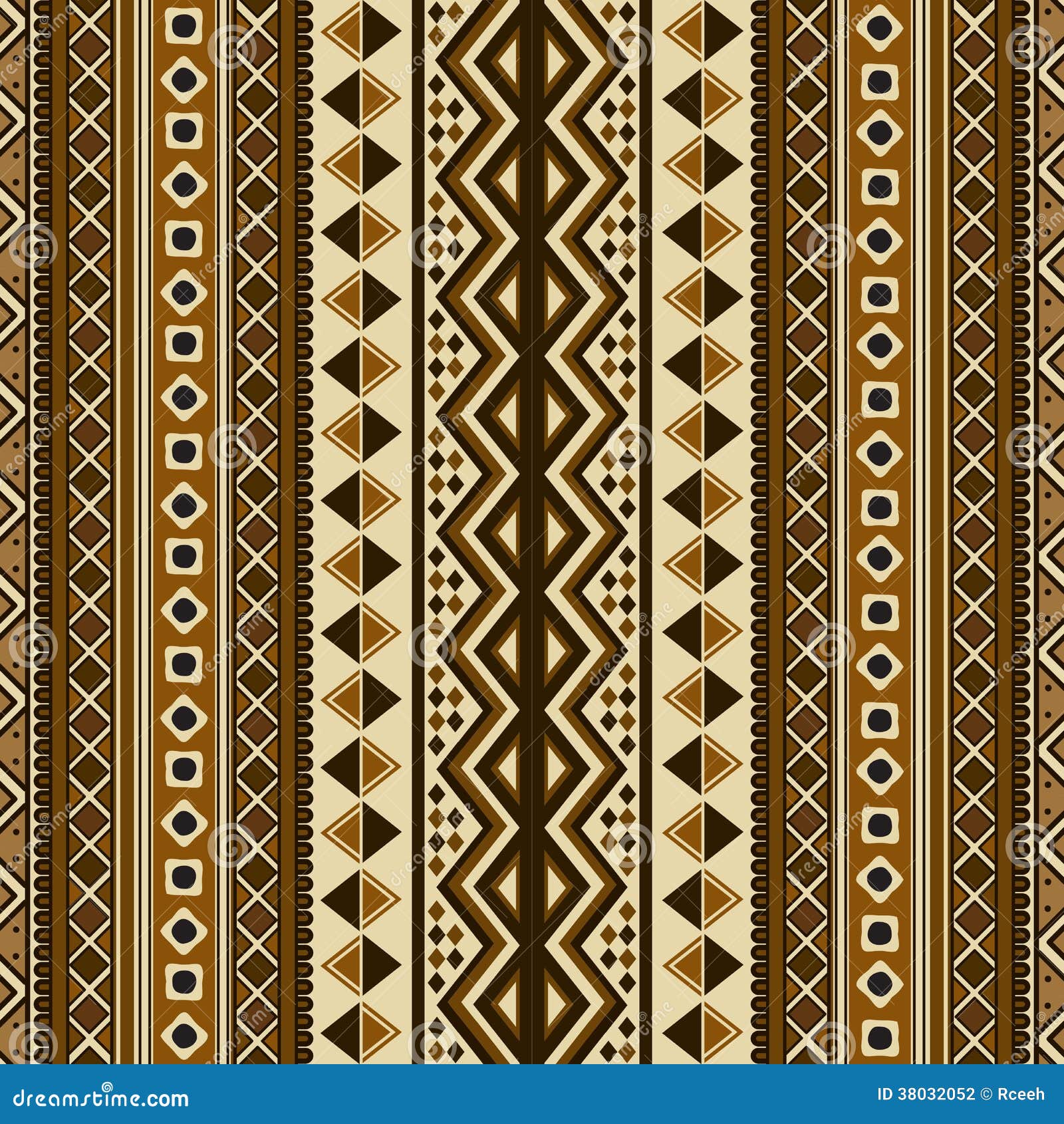 Seamless ethnic pattern stock illustration. Illustration of folkloric ...