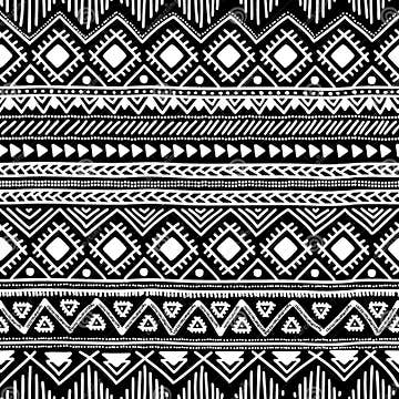 Seamless ethnic pattern. stock vector. Illustration of culture - 63296313