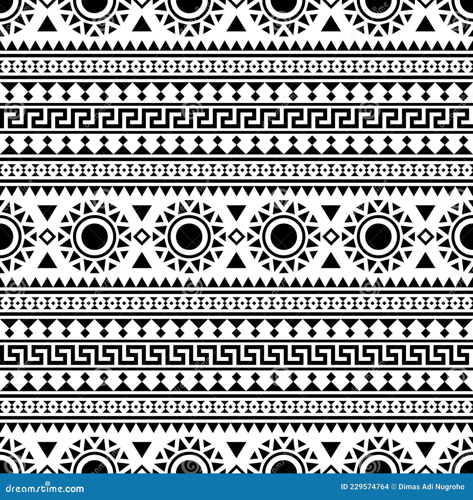 Seamless Ethnic Pattern Texture Background Design Vector Stock Vector ...
