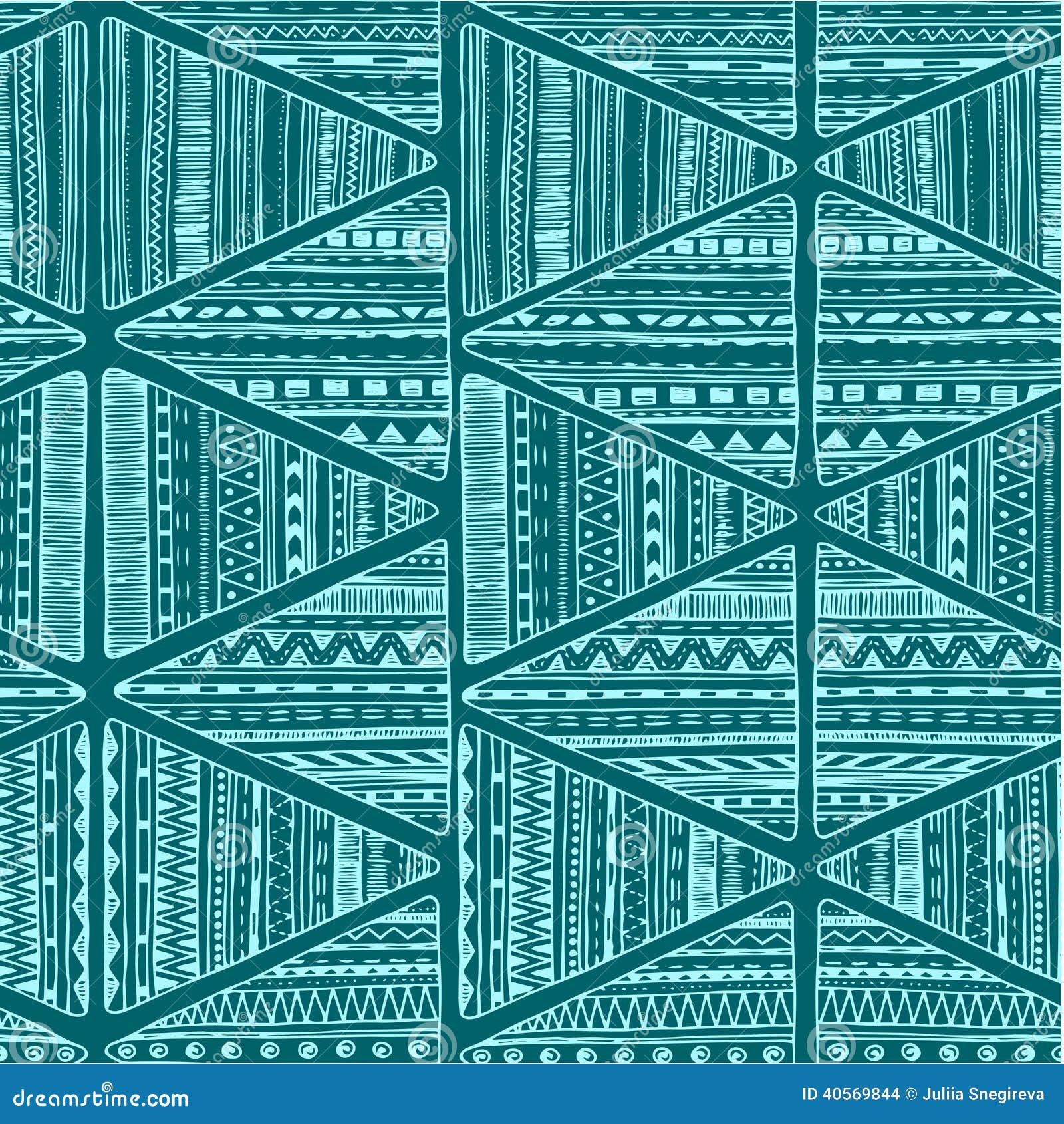 Seamless Ethnic Pattern. Vector Tribal Background. Stock Vector ...