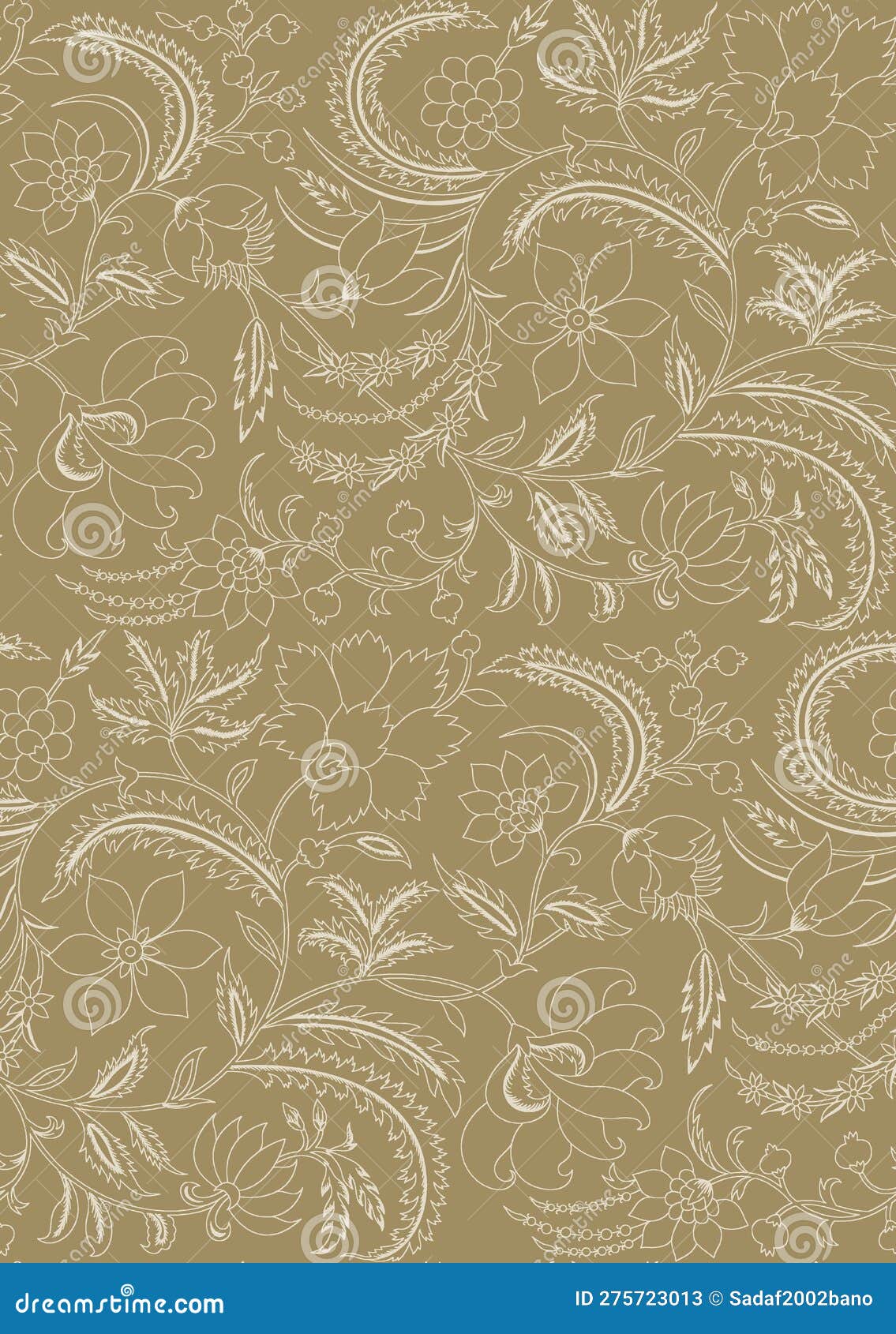 Seamless Ethnic Rotary Repeat Fabric and Tile Design Stock Illustration ...