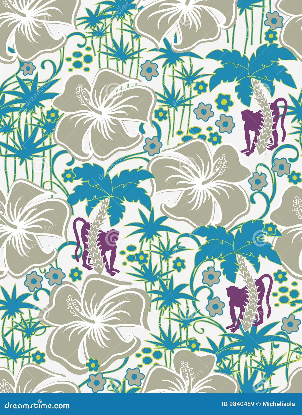 Seamless Exotic pattern stock vector. Illustration of shirt - 9840459