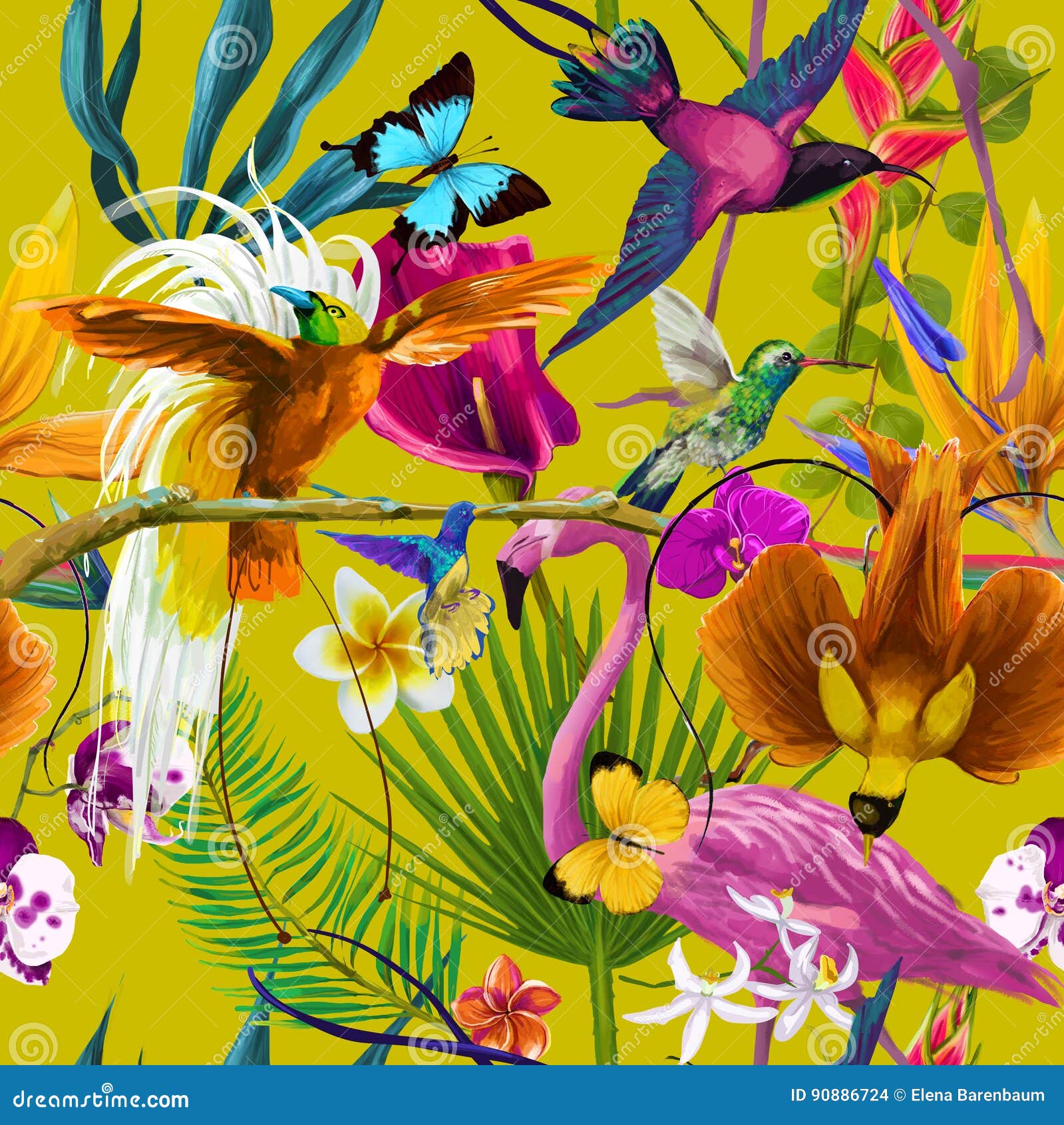 Seamless exotic pattern stock illustration. Illustration of design ...