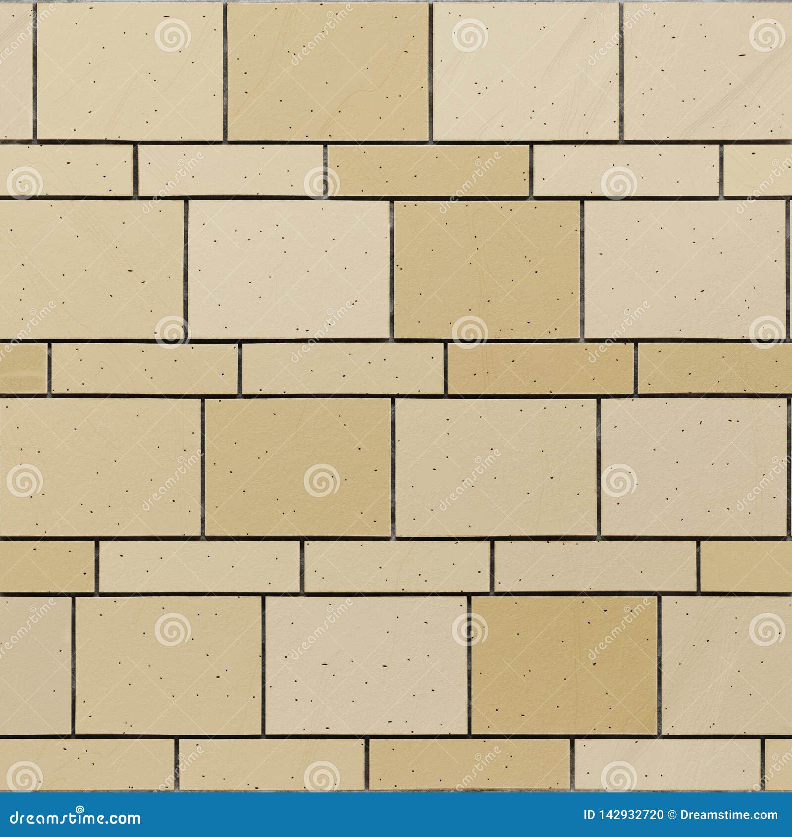 Seamless Exture of Sandstone Beige Stone Wall. Stock Illustration ...