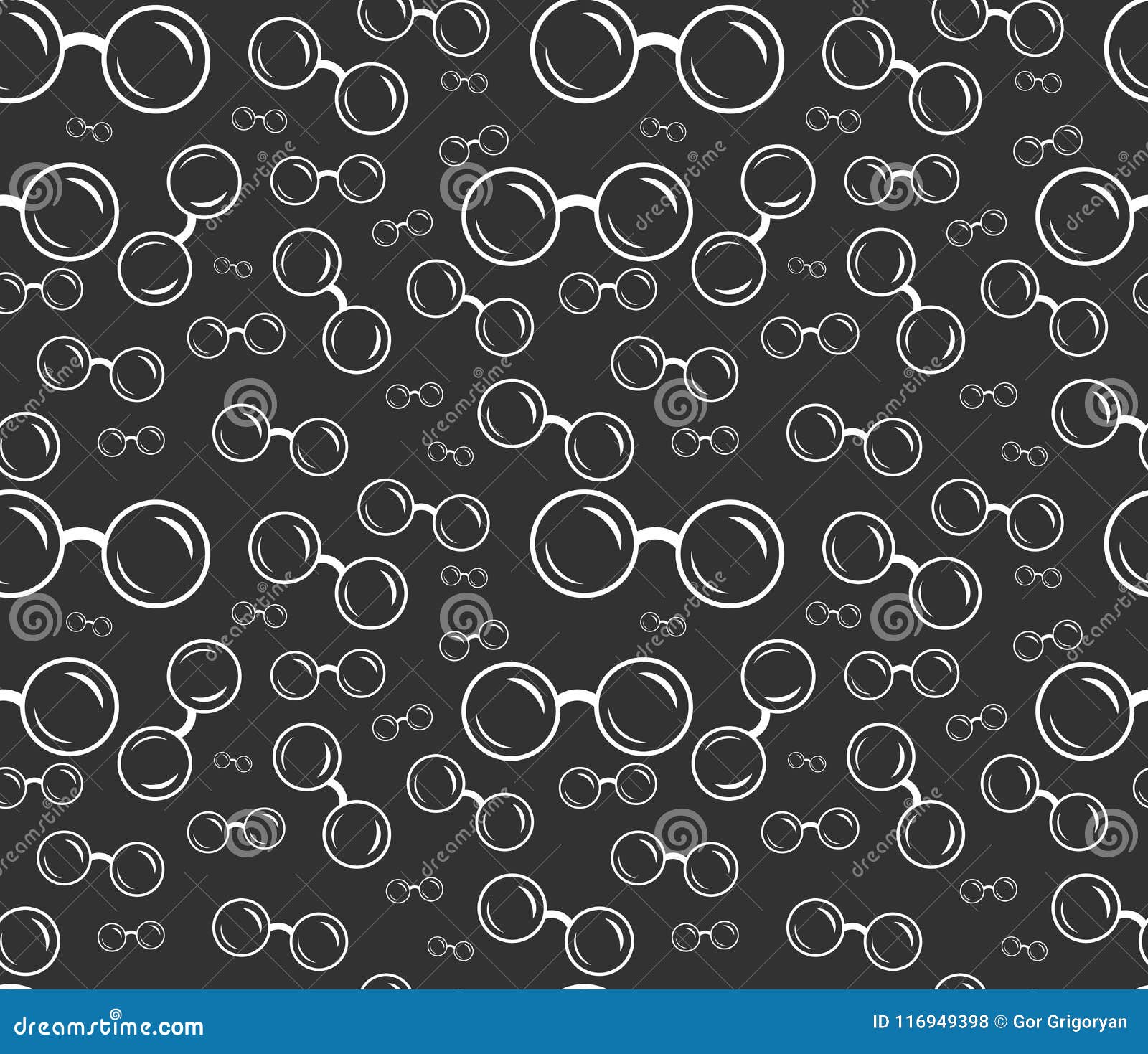 Seamless Eyeglasses Fabric Pattern Vector Illustration | CartoonDealer ...