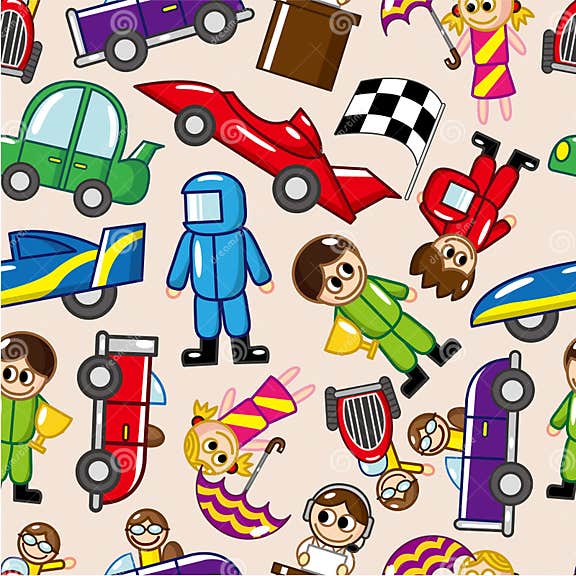 Seamless f1 pattern stock vector. Illustration of formula1 - 19009070