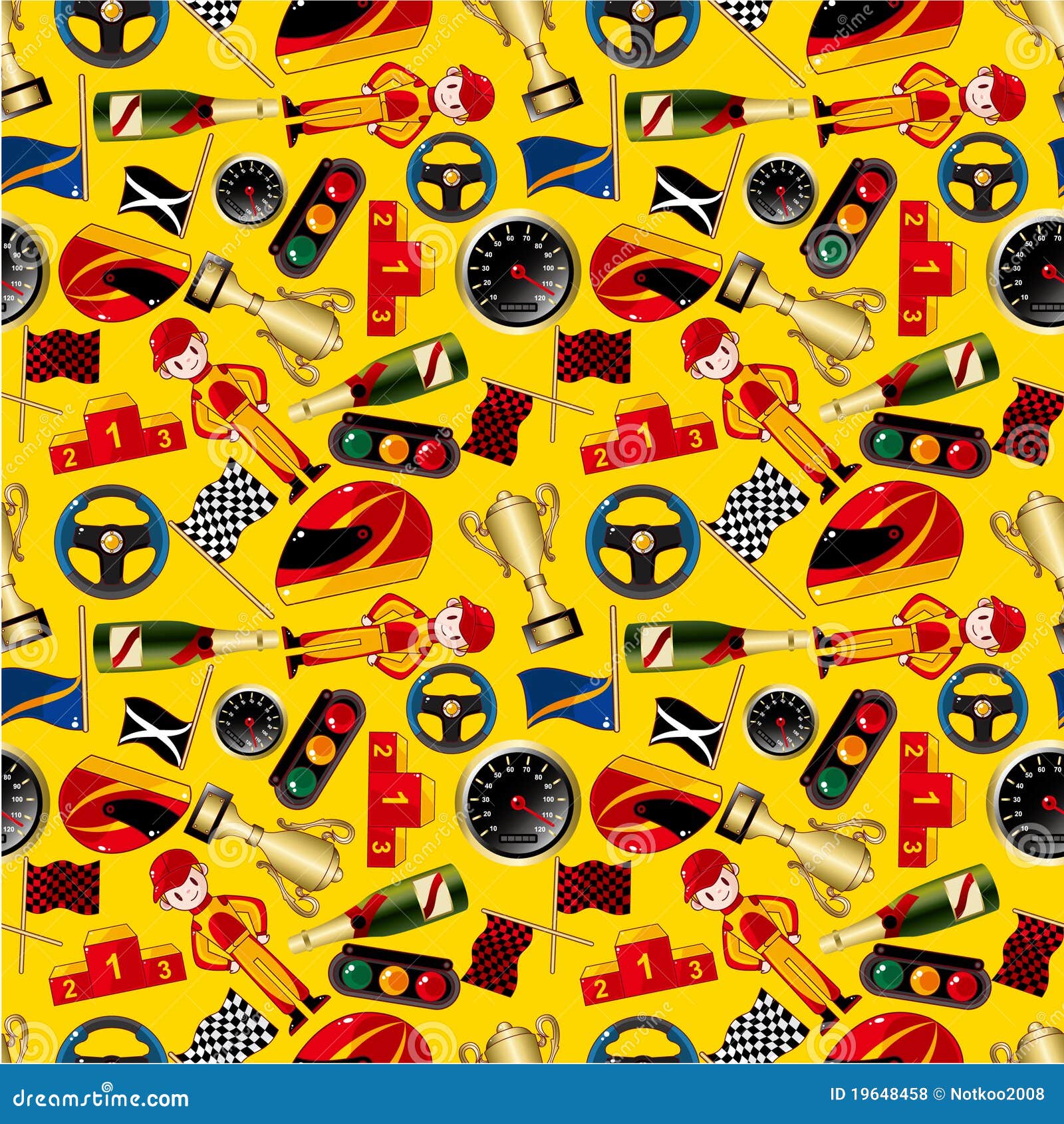 Seamless f1 pattern stock vector. Illustration of pattern - 19648458