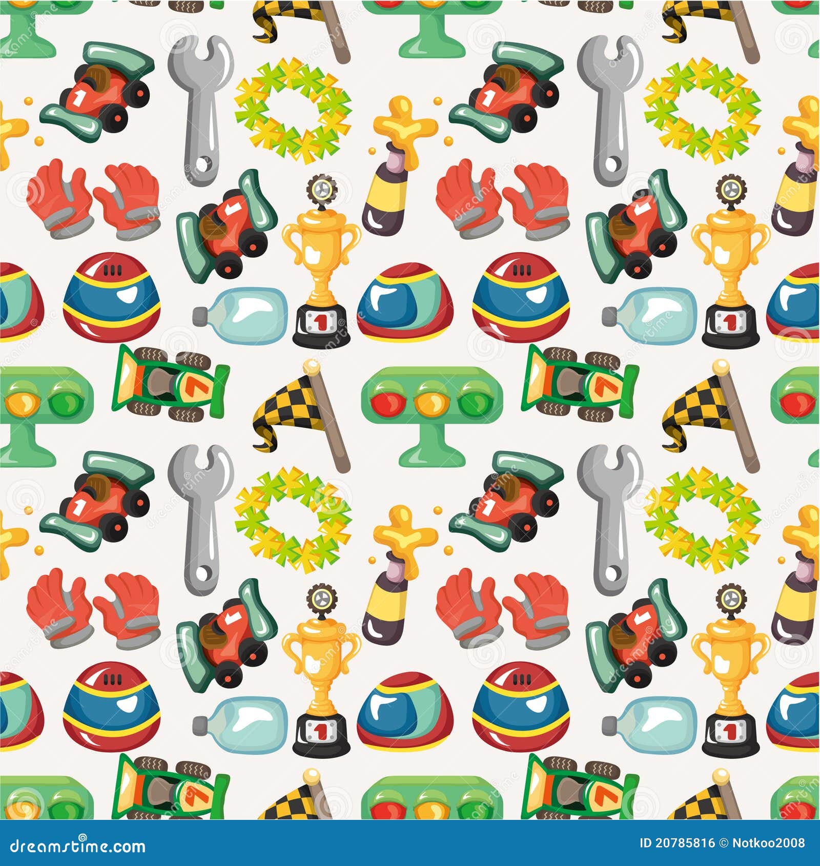 Seamless f1 racing pattern stock vector. Illustration of gold - 20785816