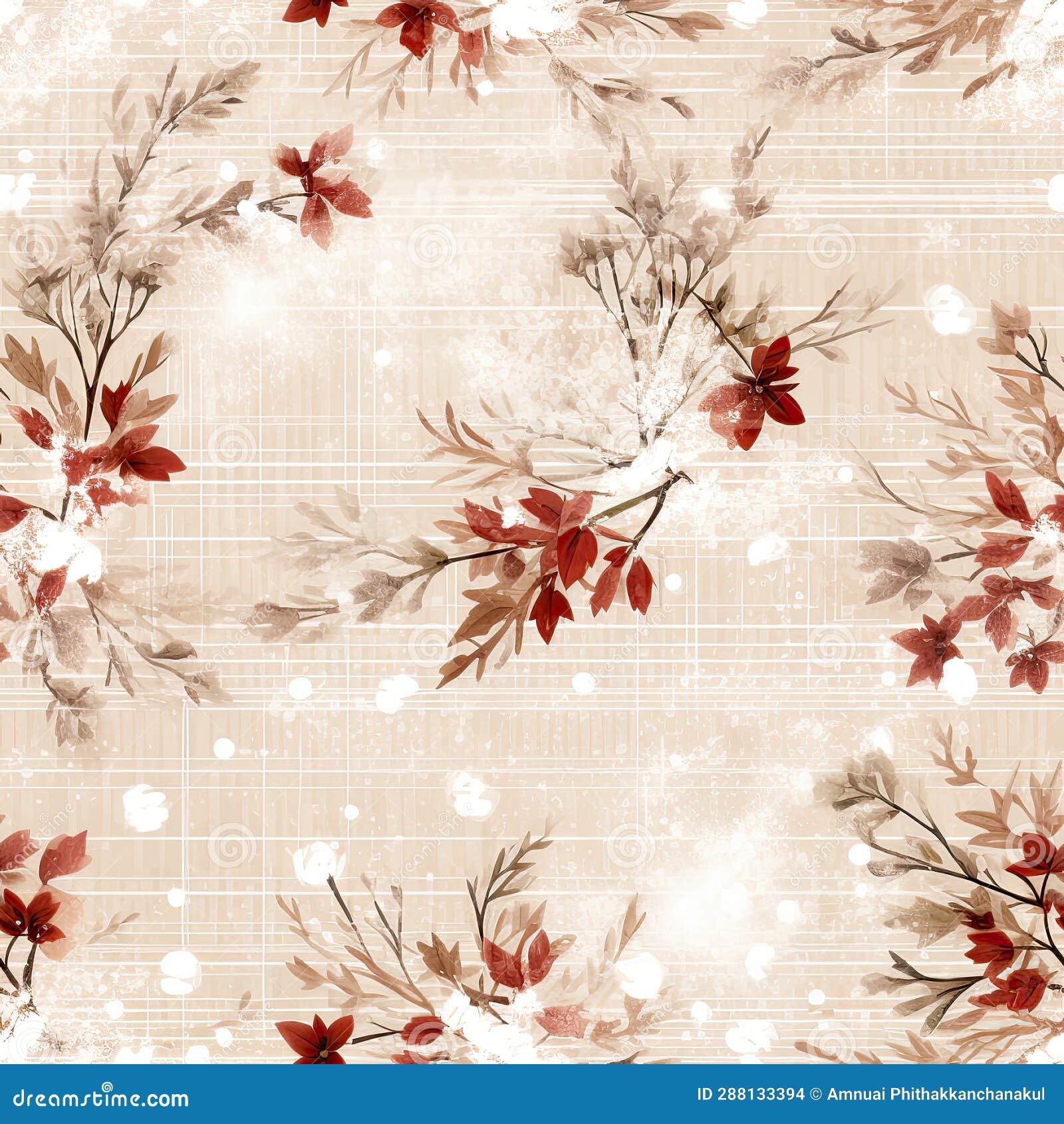 Seamless Fabric Pattern Rustic Plaid Patterns with Delicate Snow ...