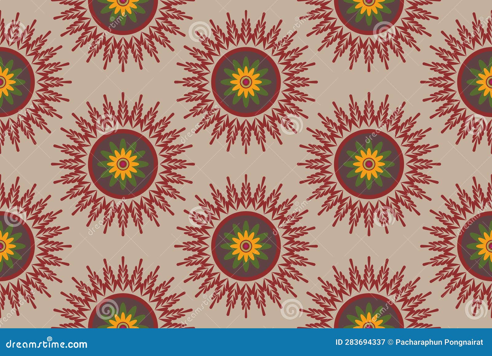 Seamless fabric pattern stock vector. Illustration of pattern - 283694337