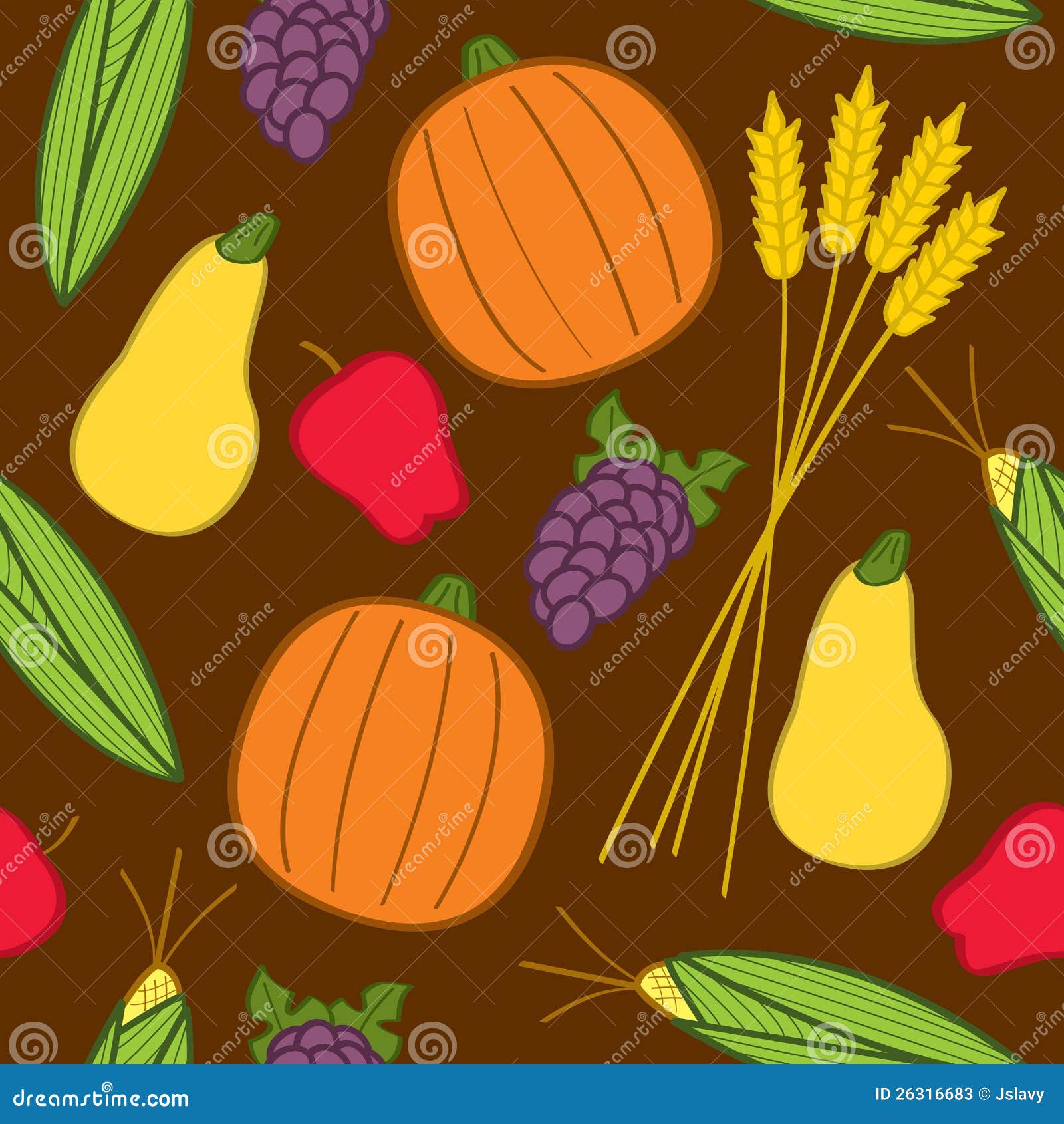 Fall Harvest Clipart Green 07 Cartoon Vector | CartoonDealer.com #198986085