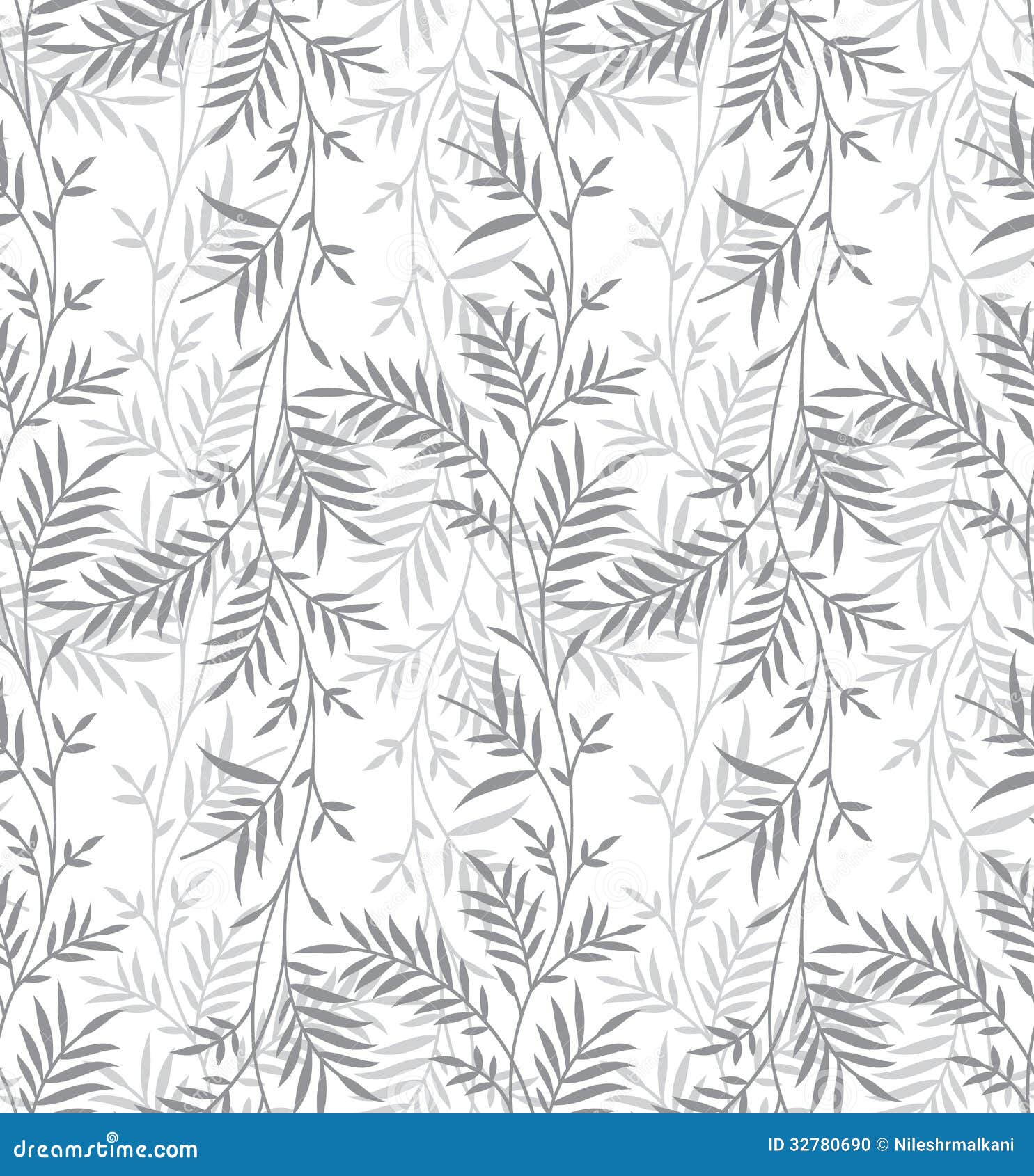 Seamless Fancy Leaves Vector Wallpaper | CartoonDealer.com #30251249
