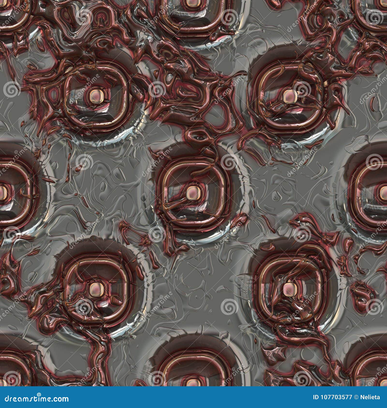 Seamless Fantasy Metal Texture Background Stock Illustration ...