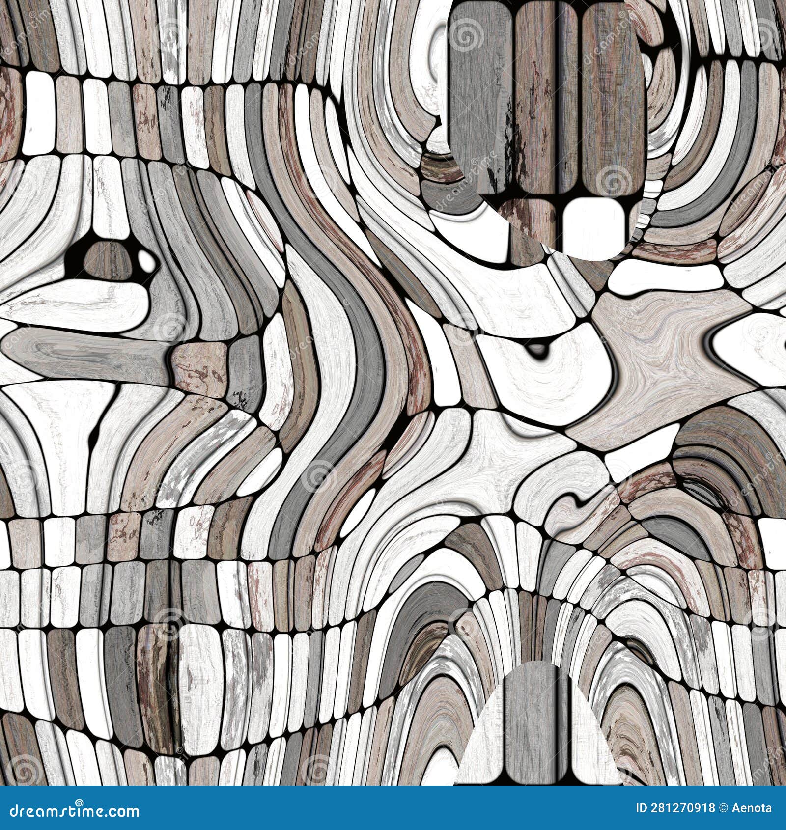 Seamless Fantasy Wooden Pattern Stock Illustration - Illustration of ...
