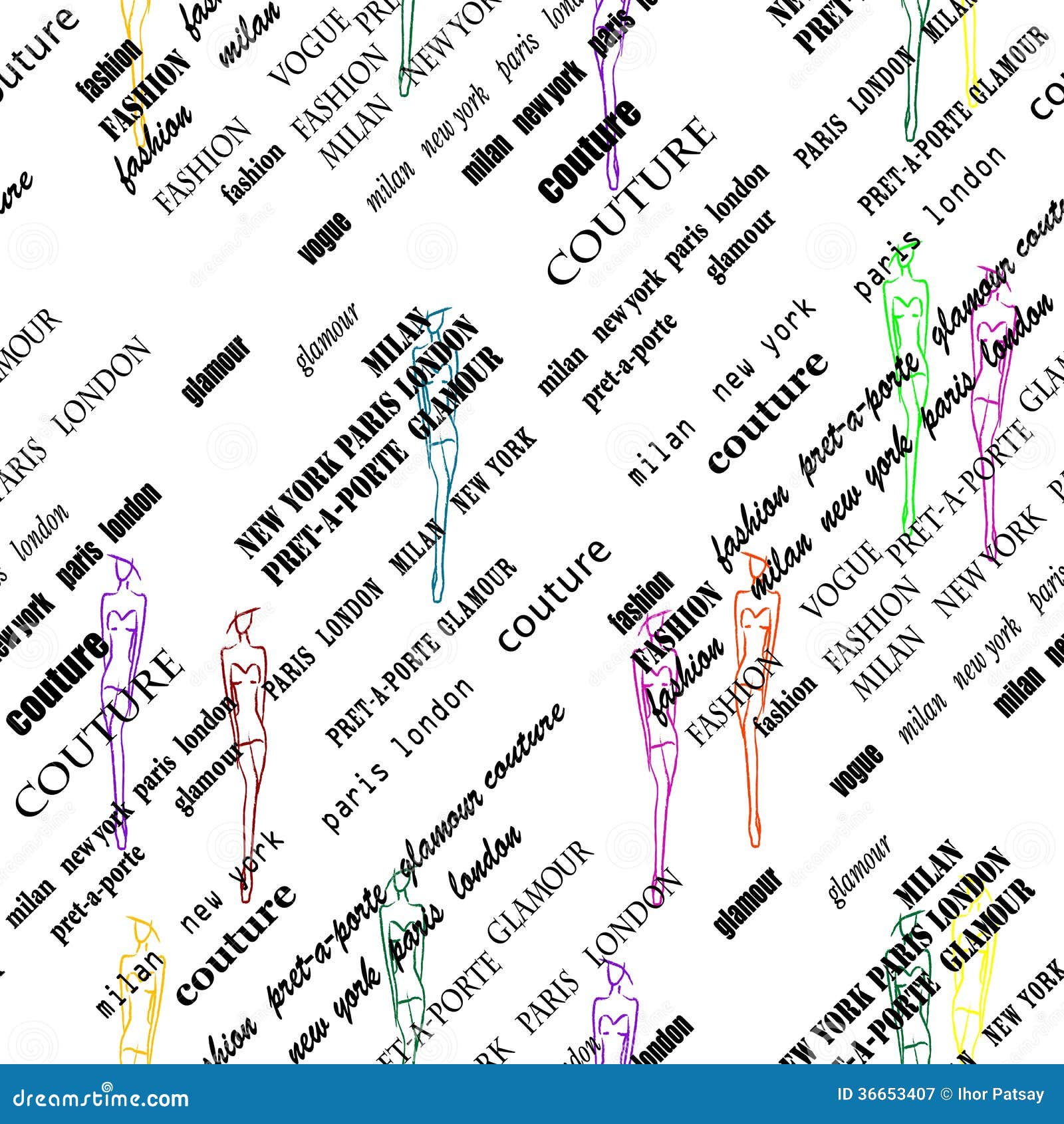 Seamless fashion pattern stock vector. Illustration of house - 36653407