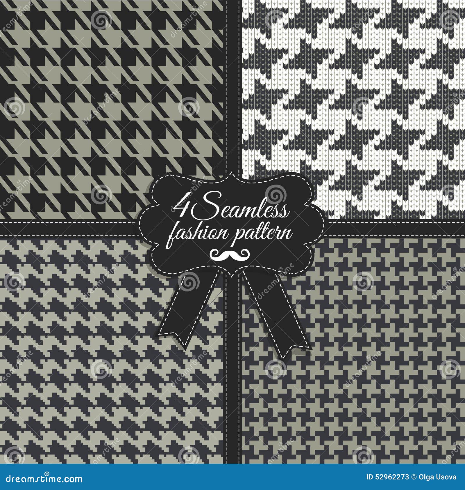Seamless fashion patterns stock illustration. Illustration of modern ...
